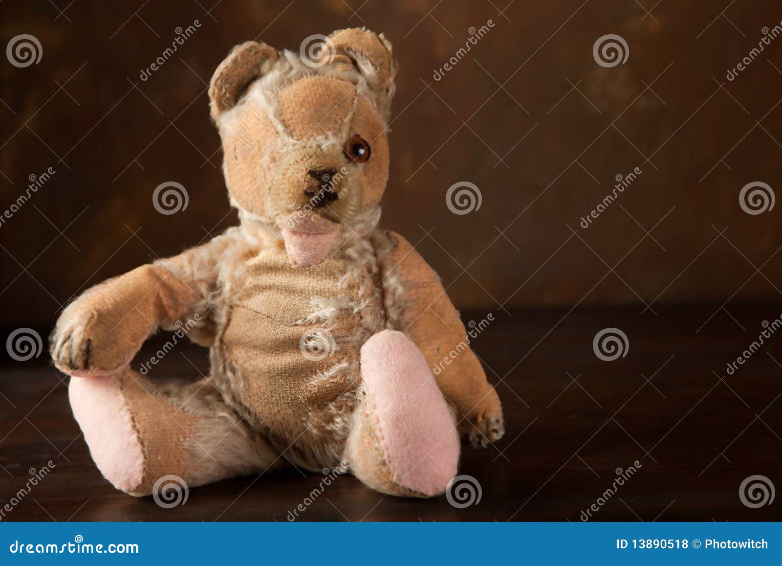 One-eyed teddybear stock photo. Image of antique, abandoned - 13890518