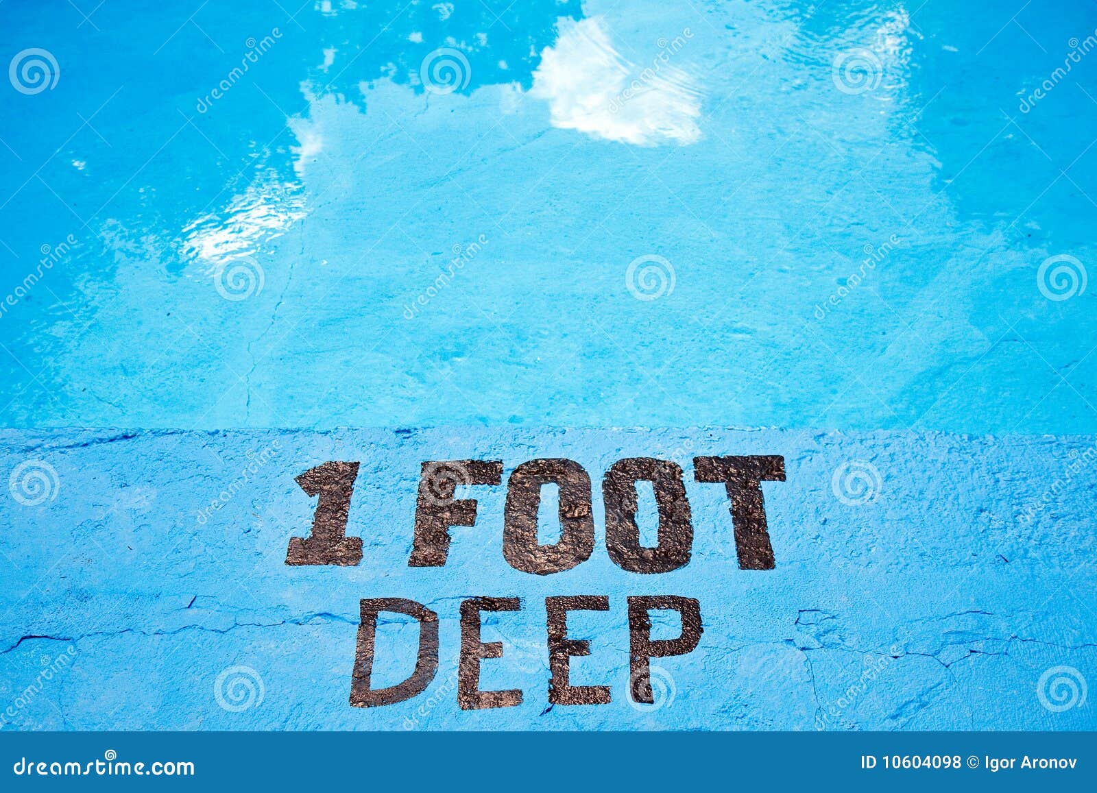 One foot deep stock photo. Image of water, edge, blue - 10604098