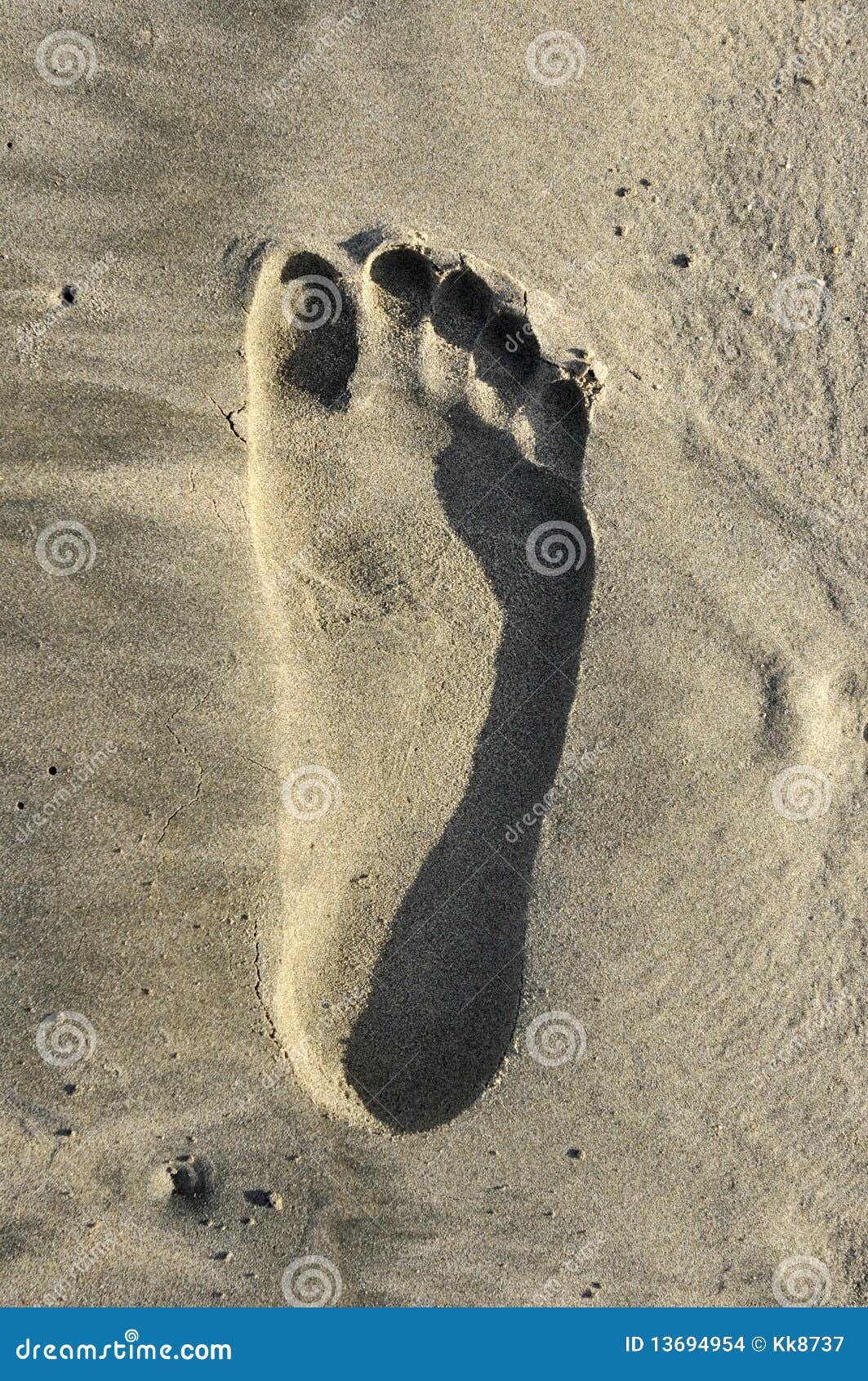 One Footprints stock photo. Image of footprints, print - 13694954