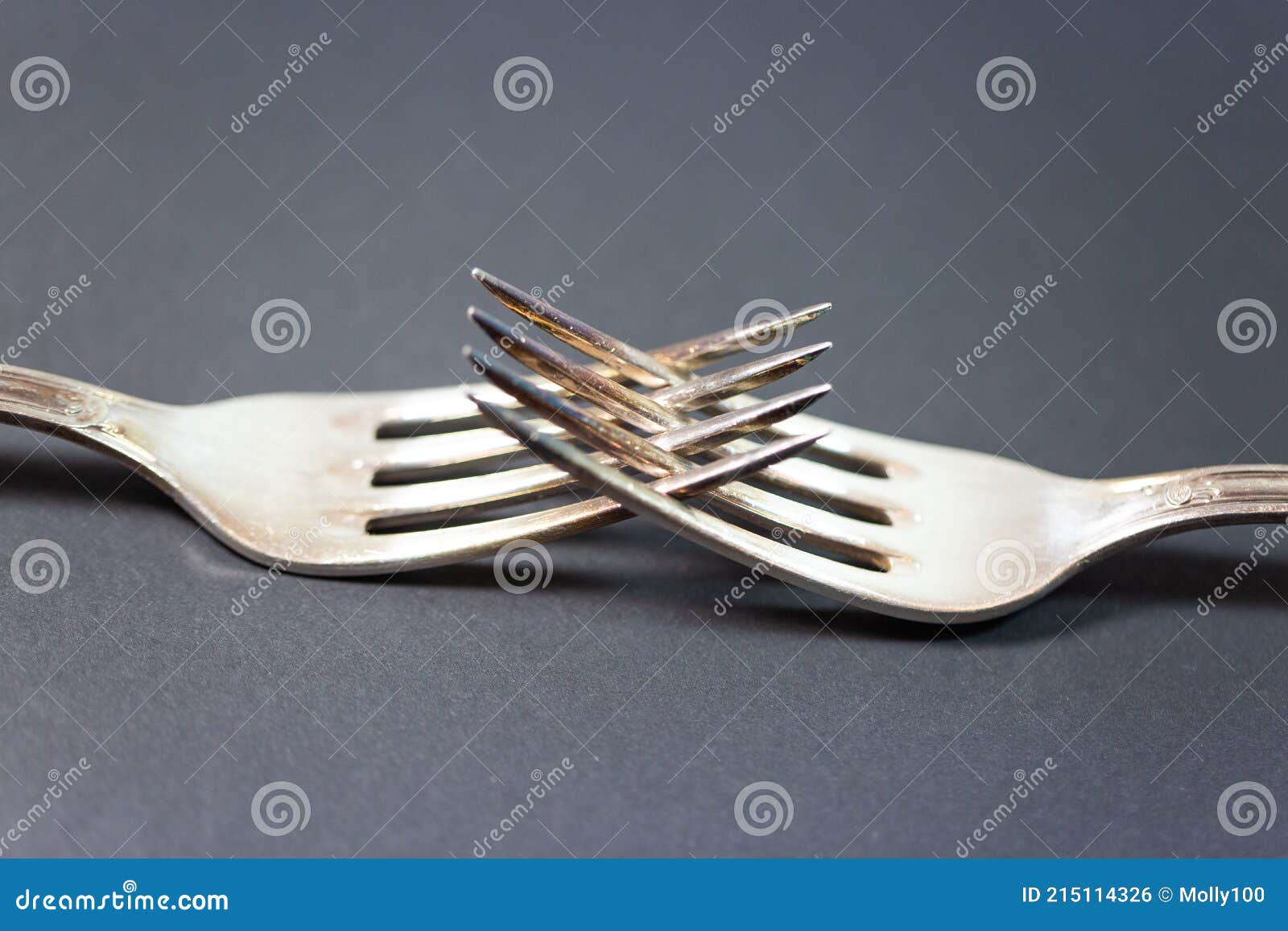 One Fork on Grey Background, Symbol Stock Photo - Image of lifestyle ...