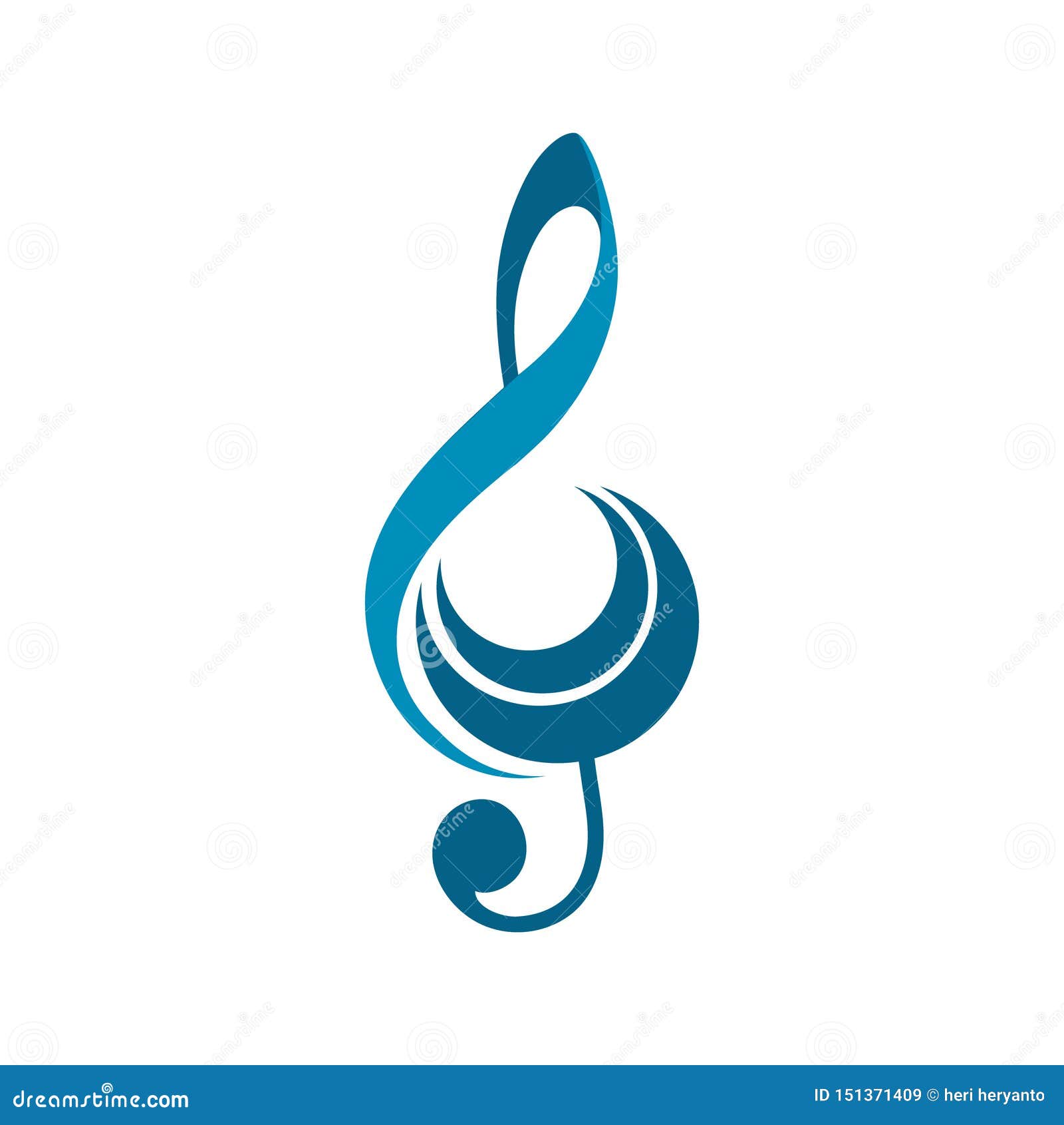 One form of musical notes stock image. Image of tones - 151371409