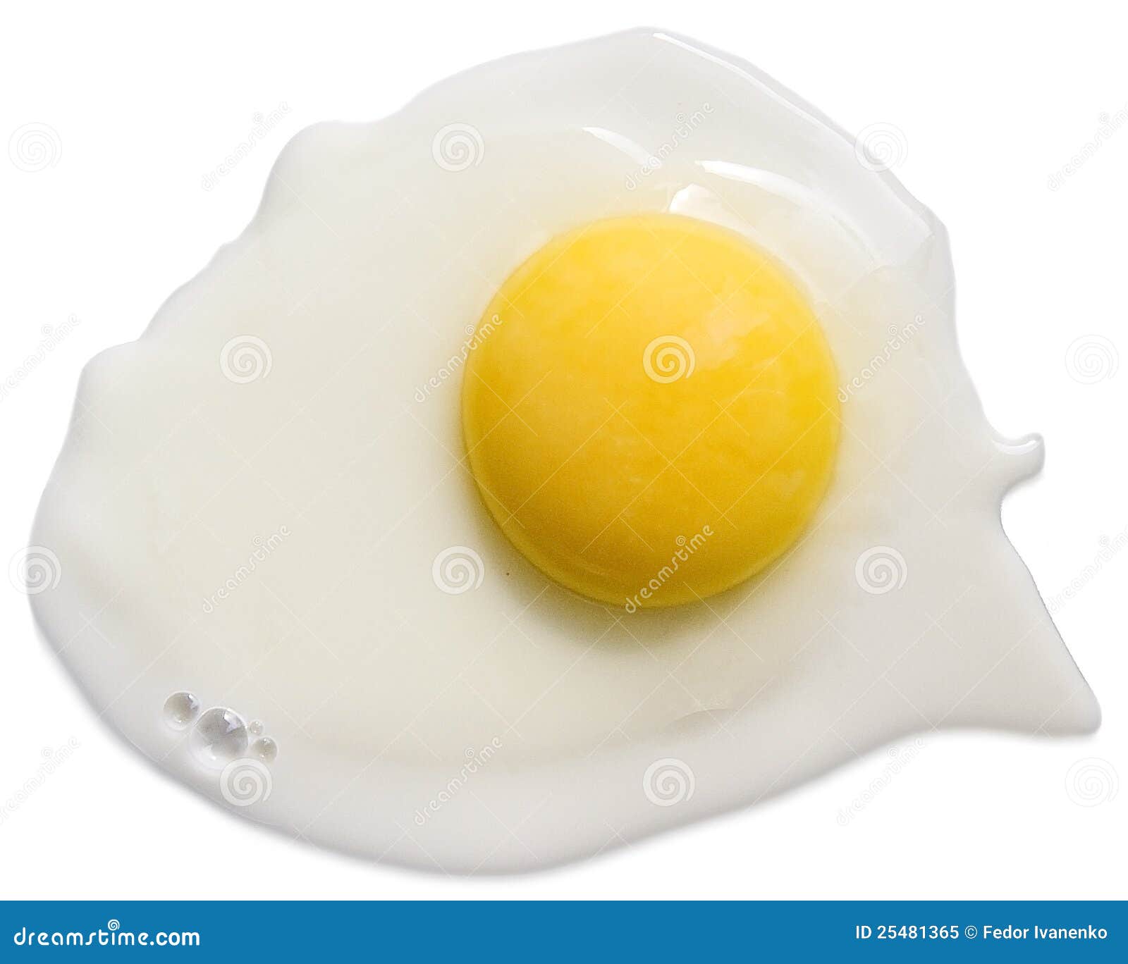 One fried egg stock image. Image of color, separated - 25481365