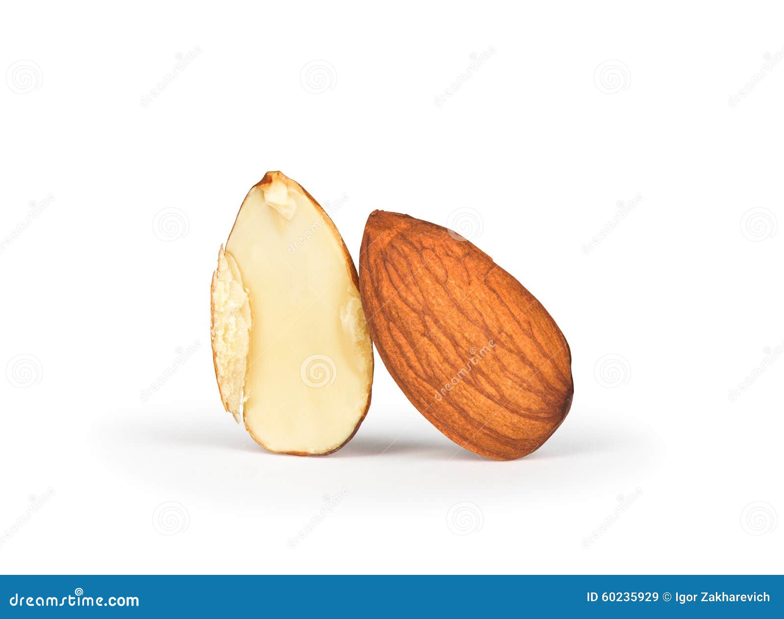 One Full Half Almonds Stock Photos - Free & Royalty-Free Stock Photos ...