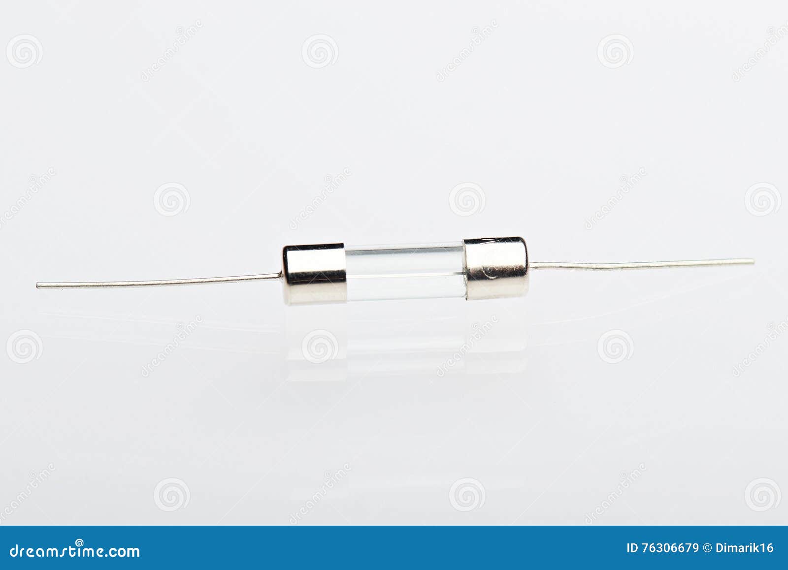One fuse on white stock image. Image of electrical, protective - 76306679
