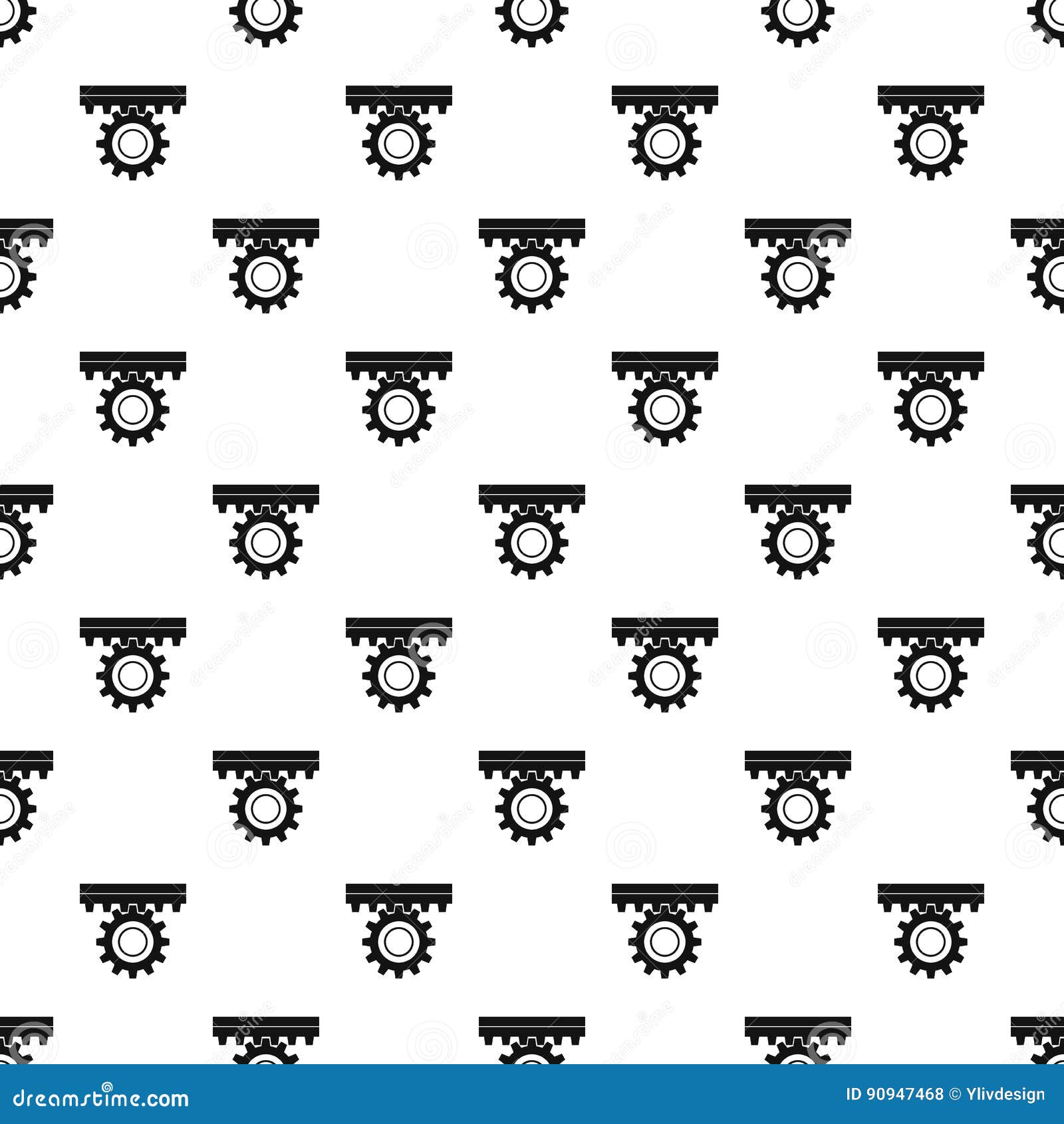 One gear pattern vector stock vector. Illustration of texture - 90947468