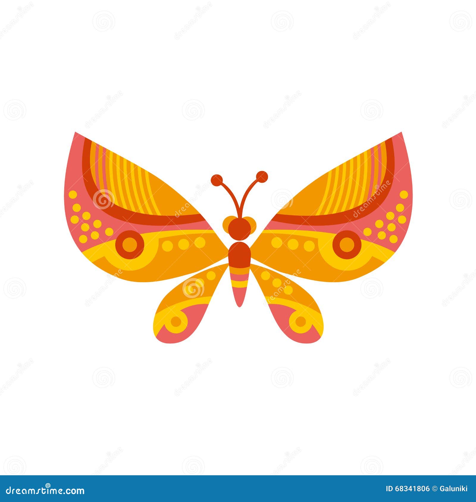One geometry butterfly stock illustration. Illustration of animal ...