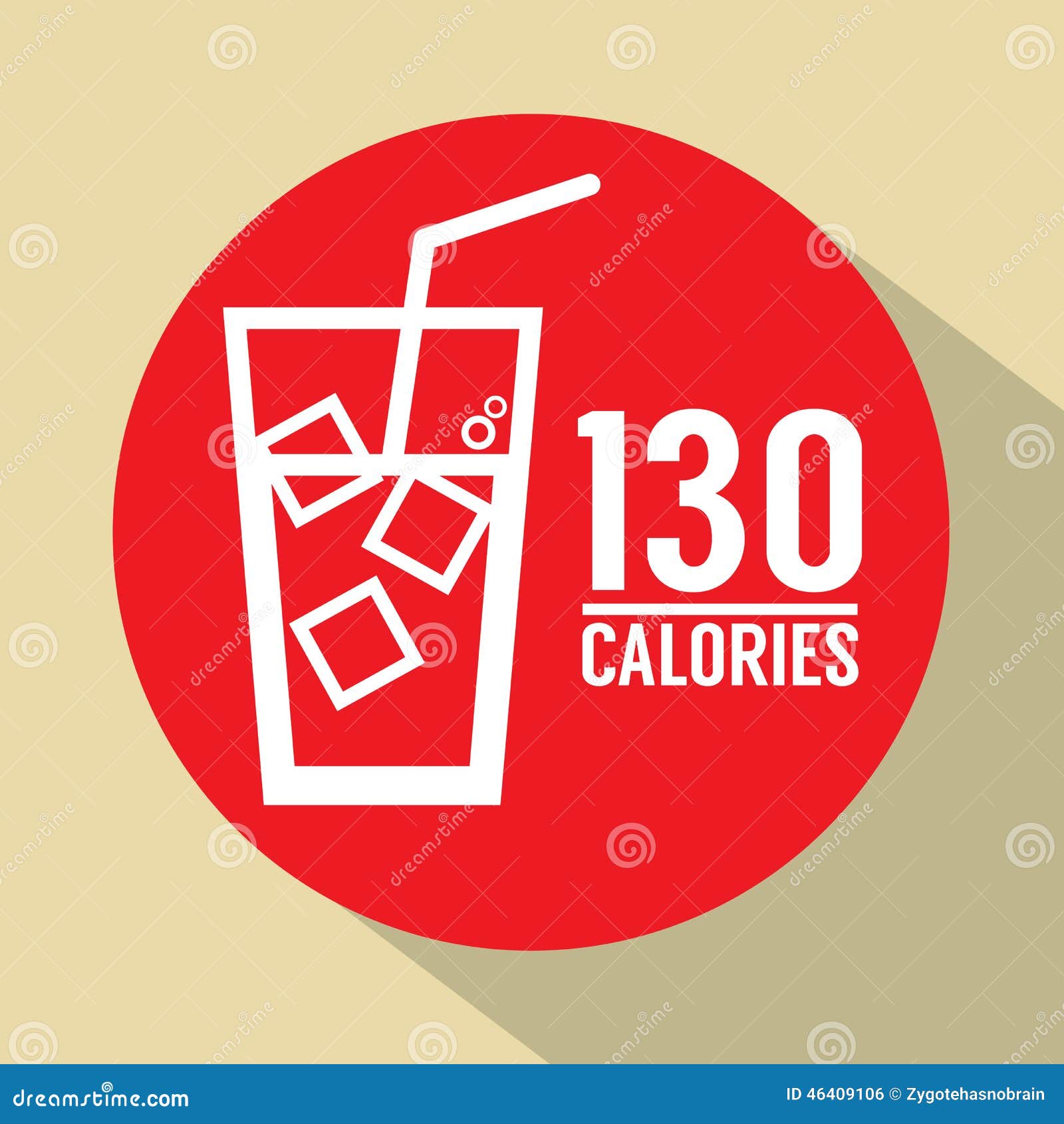 Hot Dog 280 Calories Symbol Cartoon Vector | CartoonDealer.com #46408949