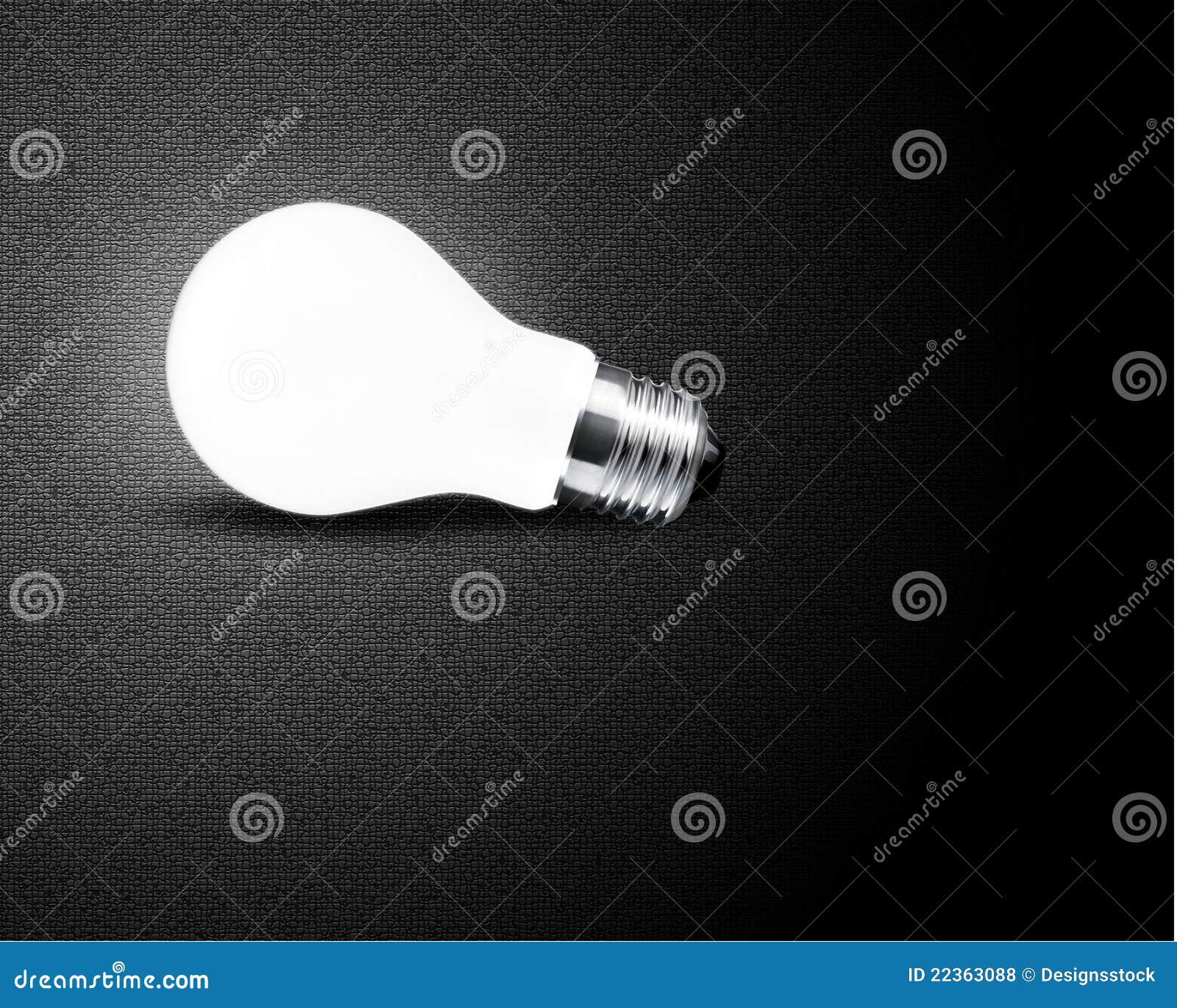 One glowing Light bulb stock photo. Image of electric - 22363088