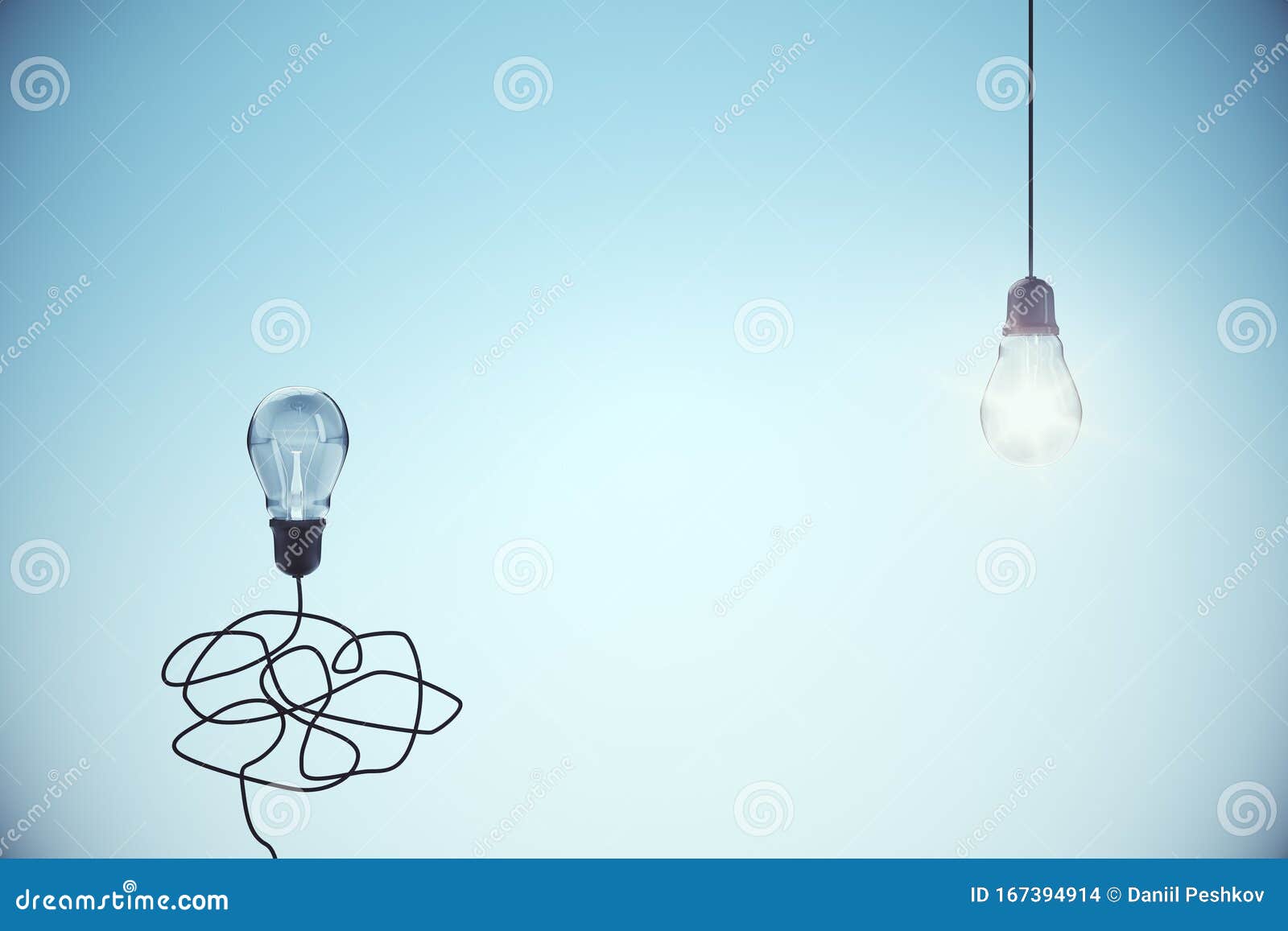 One glowing lightbulb stock illustration. Illustration of backdrop ...