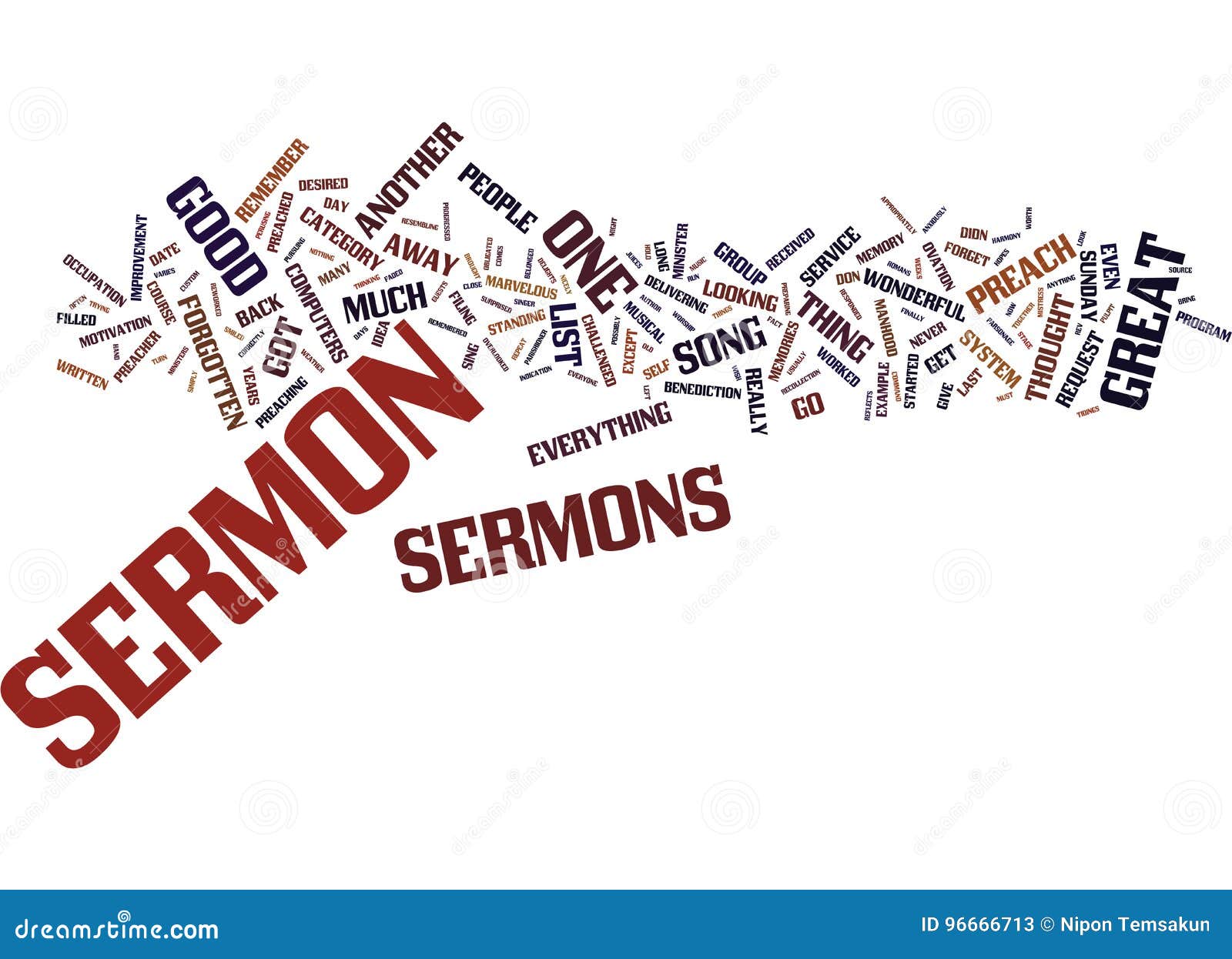 Sermon Concept Word Art Illustration Cartoon Vector | CartoonDealer.com ...