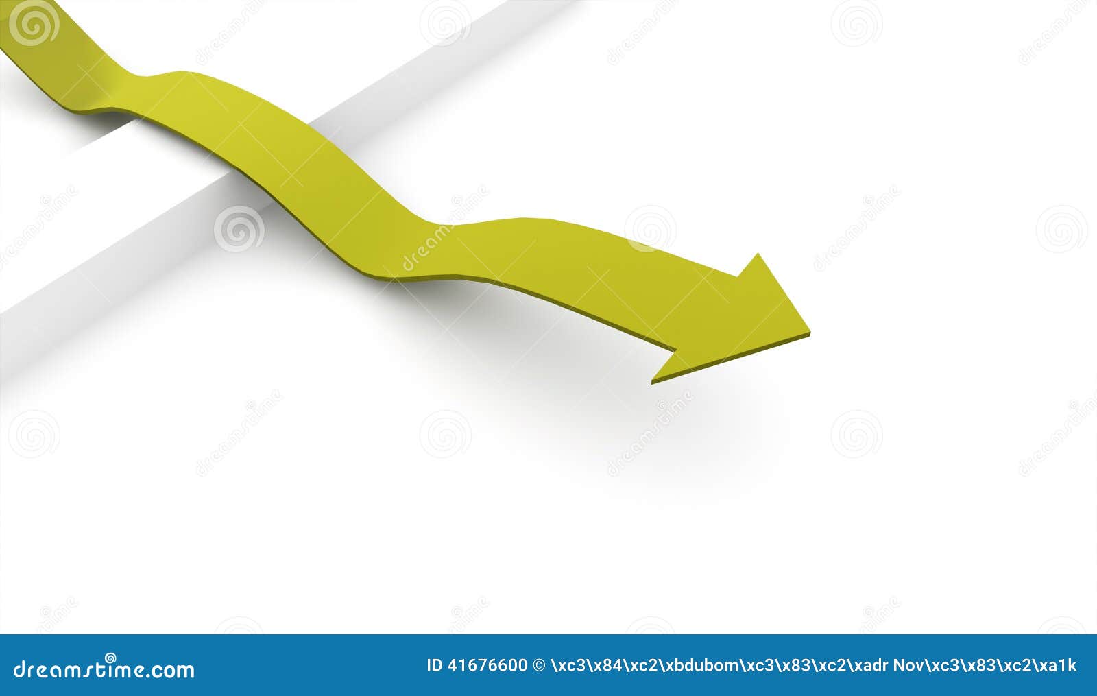 One Green Arrow Business Concept Stock Illustration - Illustration of ...