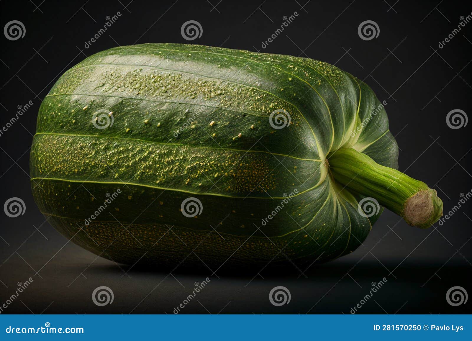 One Green Zucchini. AI Generated Stock Illustration - Illustration of ...
