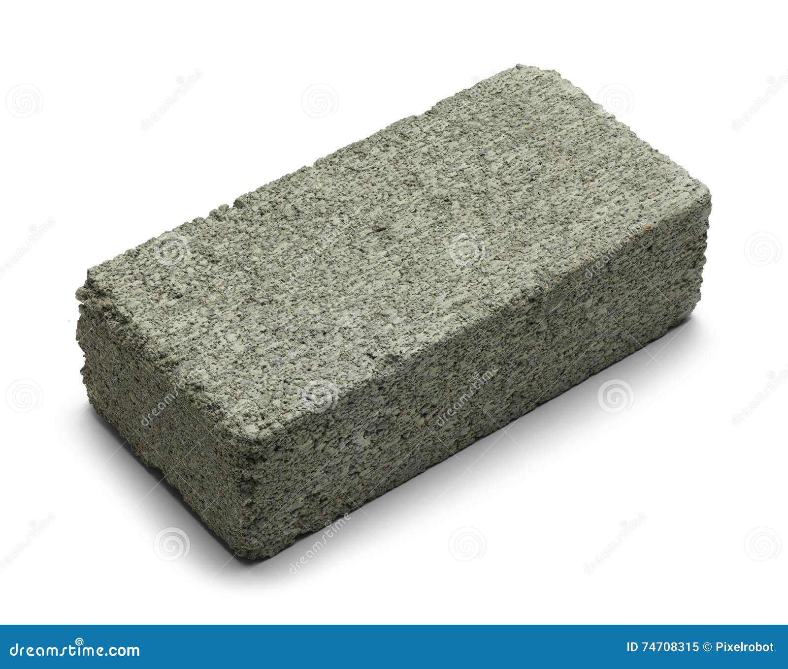 One Grey Brick stock image. Image of construction, space - 74708315