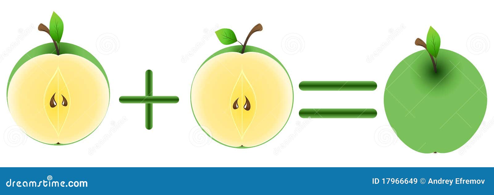 One half apples stock vector. Illustration of simple - 17966649