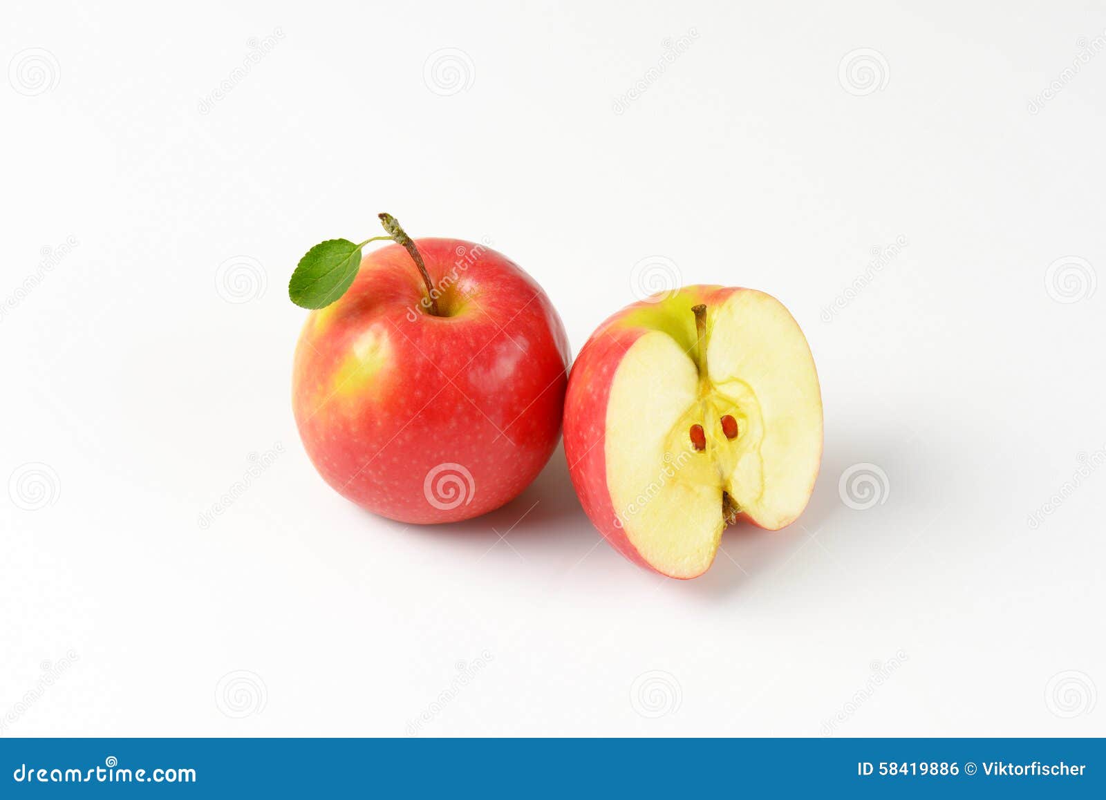 One Half Apples Stock Images - 772 Photos
