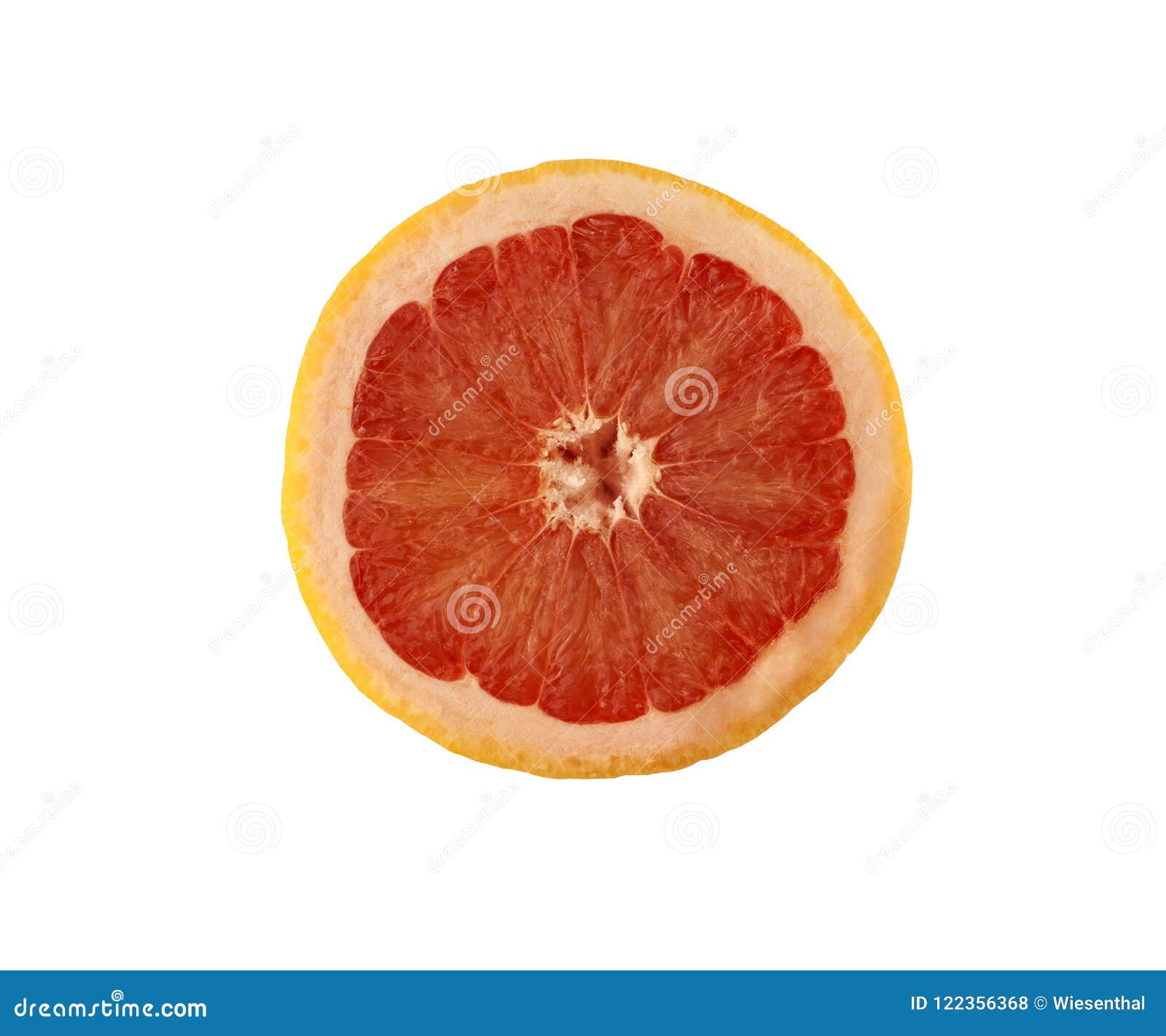 One half of grapefruit. stock photo. Image of close - 122356368