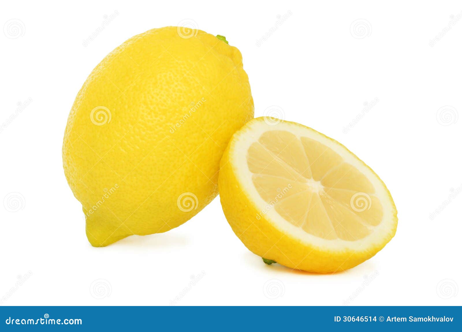 Half Lemon On The White Box For Photography | CartoonDealer.com #210180173