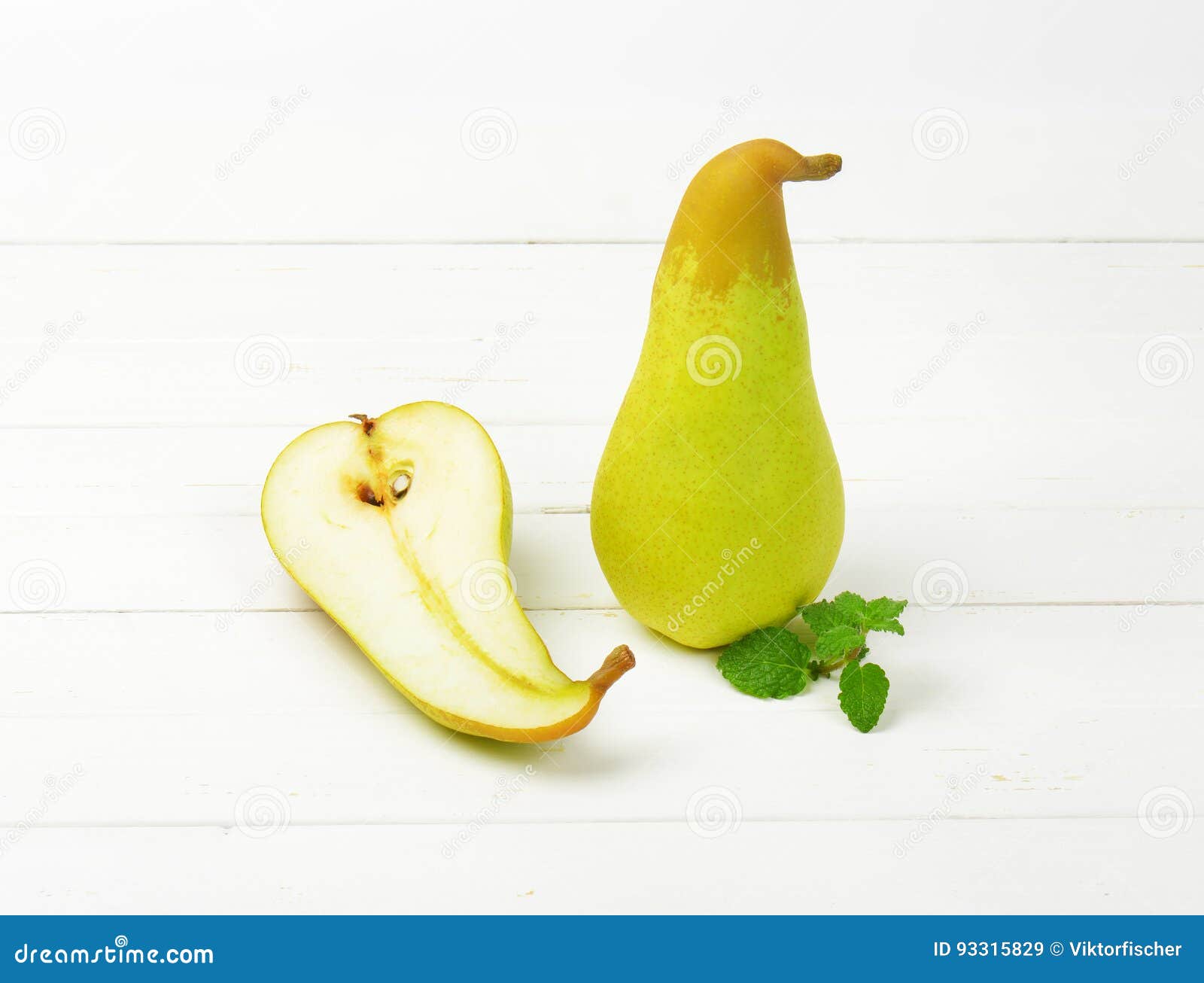 One and half pears stock image. Image of stem, yellow - 93315829