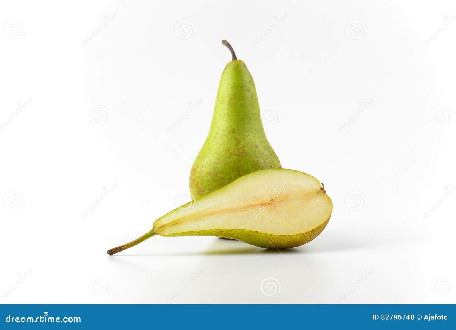 One and a half pears stock photo. Image of organic, white - 82796748