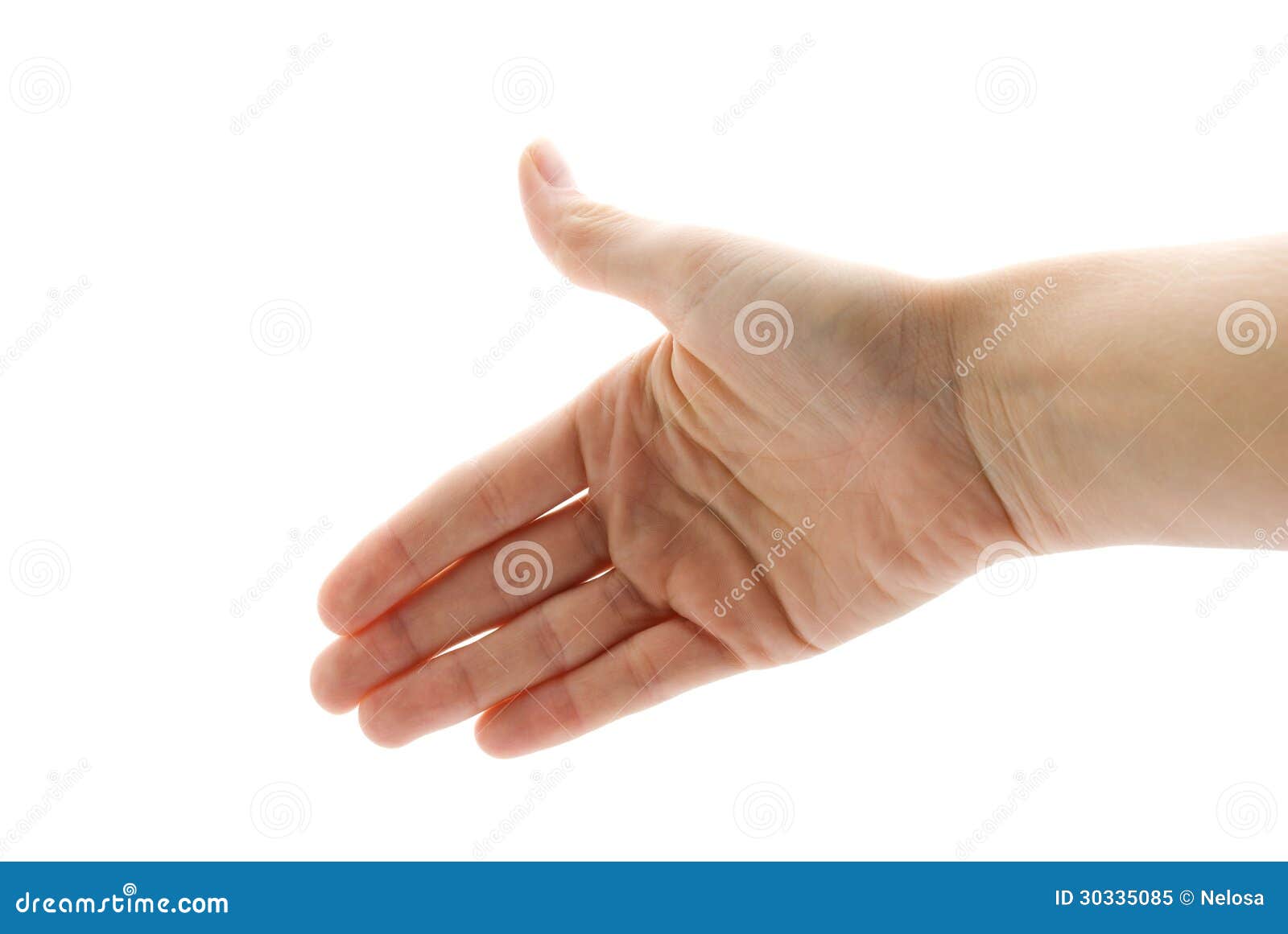 One Hand in Handshake Gesture Stock Image - Image of handclasp, symbol ...