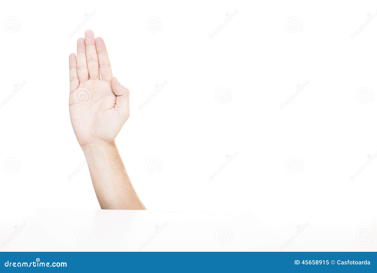 One hand stock image. Image of body, hand, five, stop - 45658915