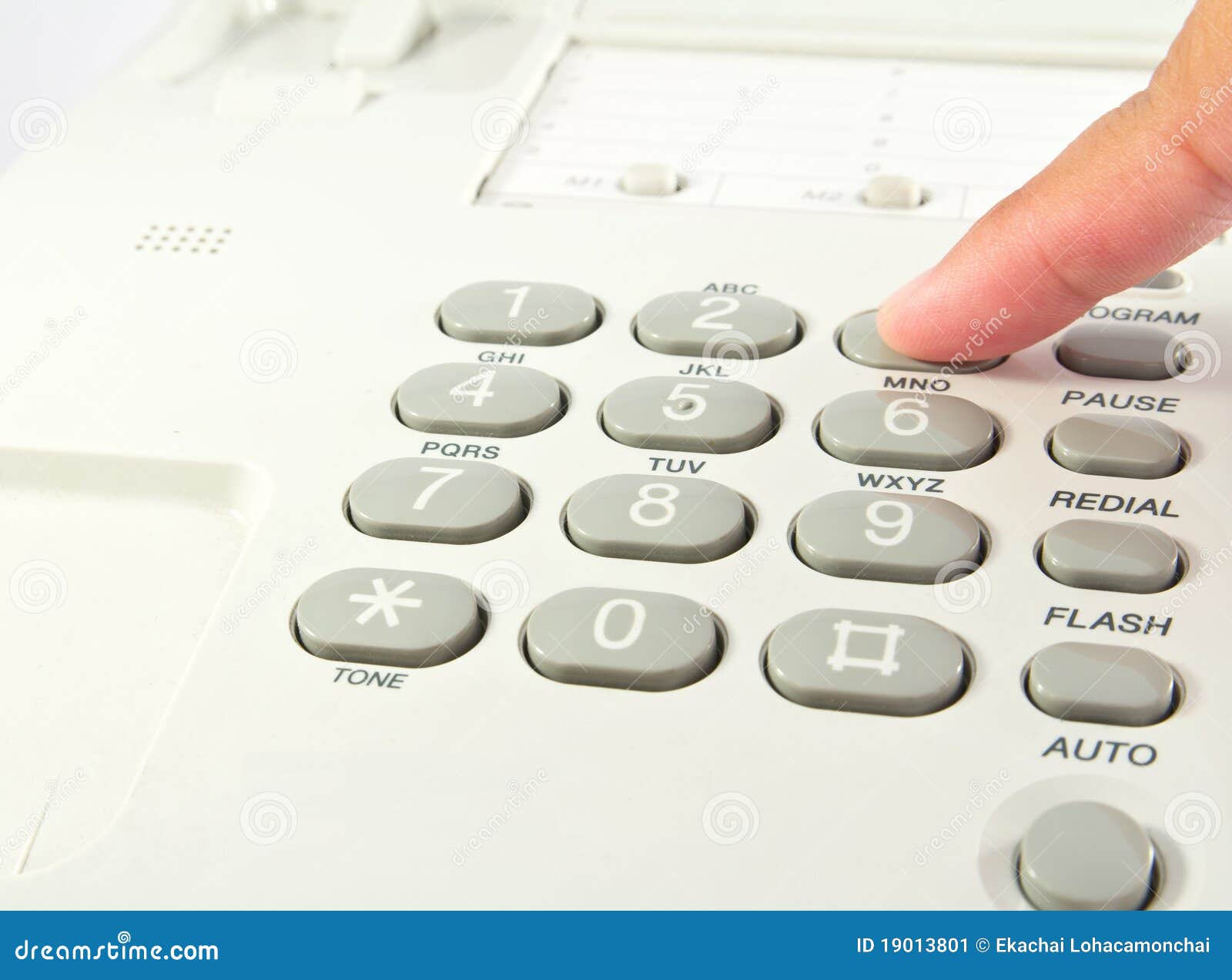 One Hand Pressing Key on Phone Stock Image - Image of call, business ...