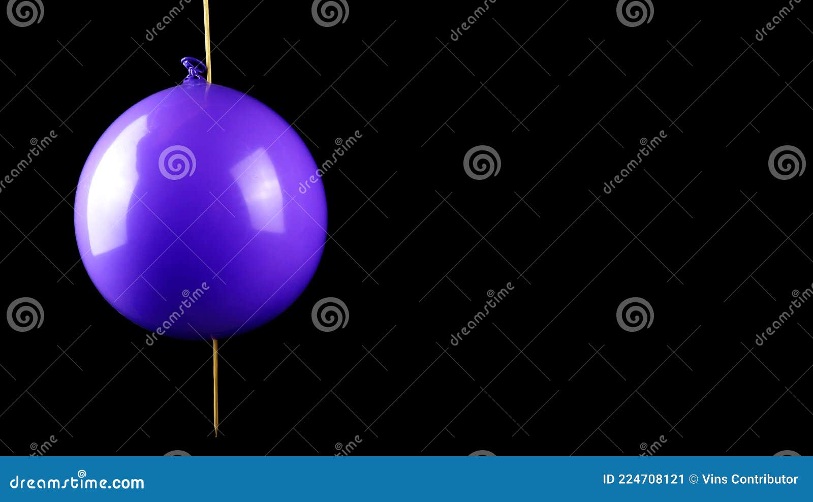 One Hand Shows the Action of Stabbing a Balloon Using a Skewer without ...