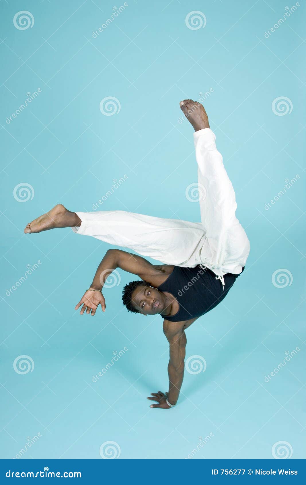 One-handed stock image. Image of movement, strength, handstand - 756277