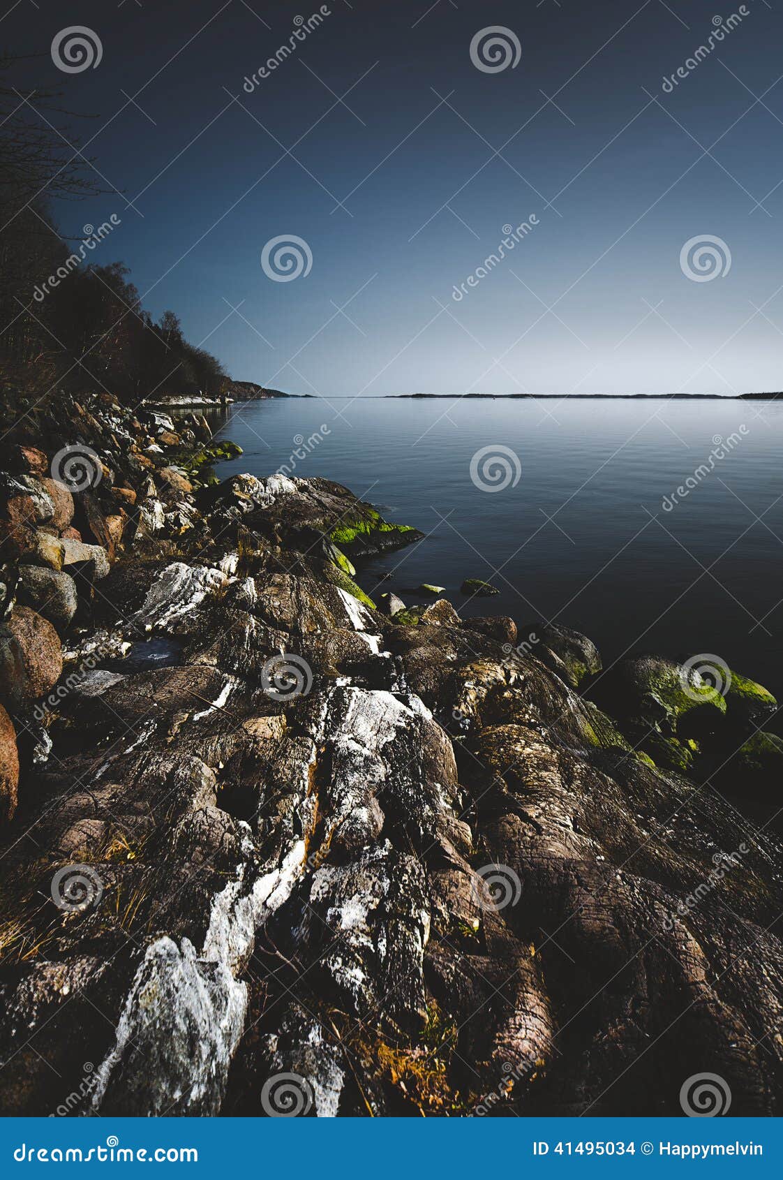 One Harsh and Rugged Landscape Stock Photo - Image of still, sweden ...