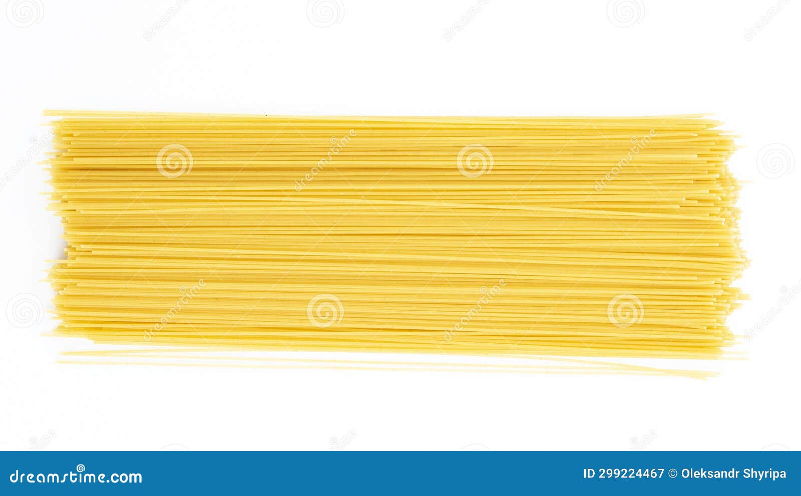 One Heap of Raw Long Spaghetti Isolated on White Background Stock Image ...