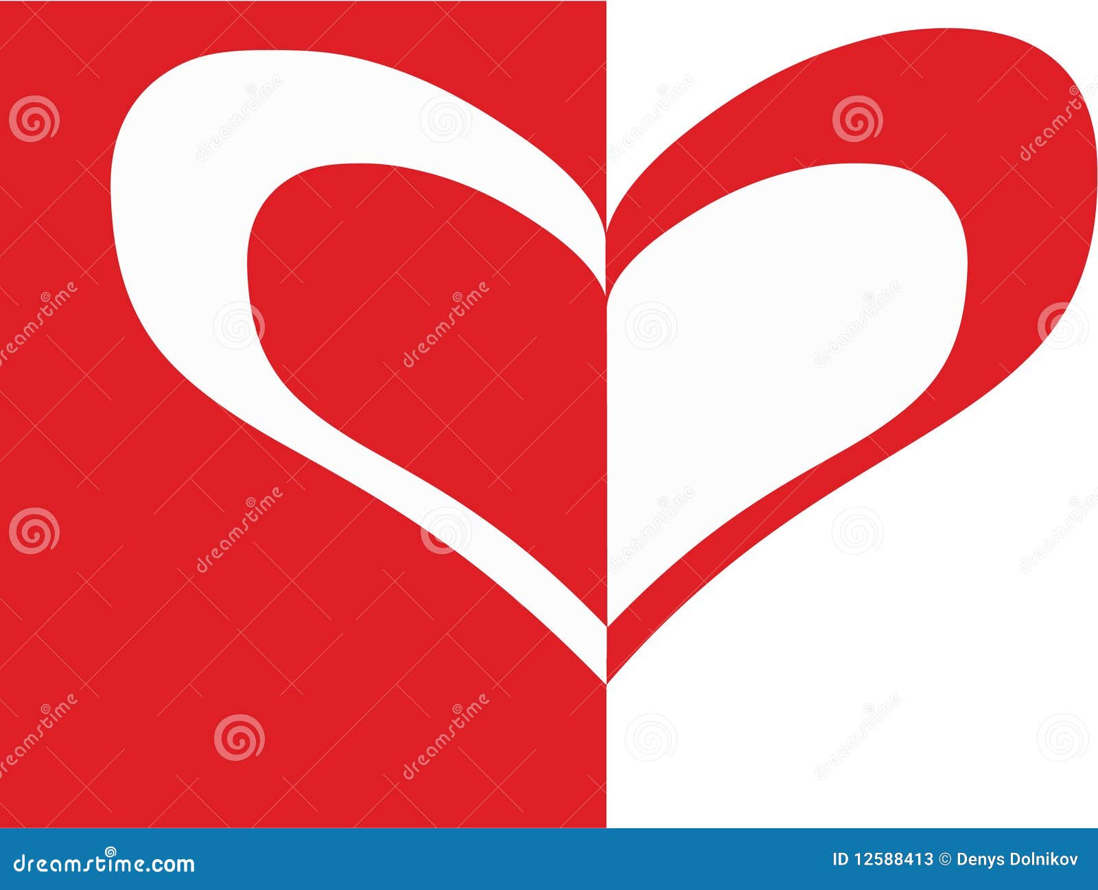 One heart stock vector. Illustration of concepts, card - 12588413