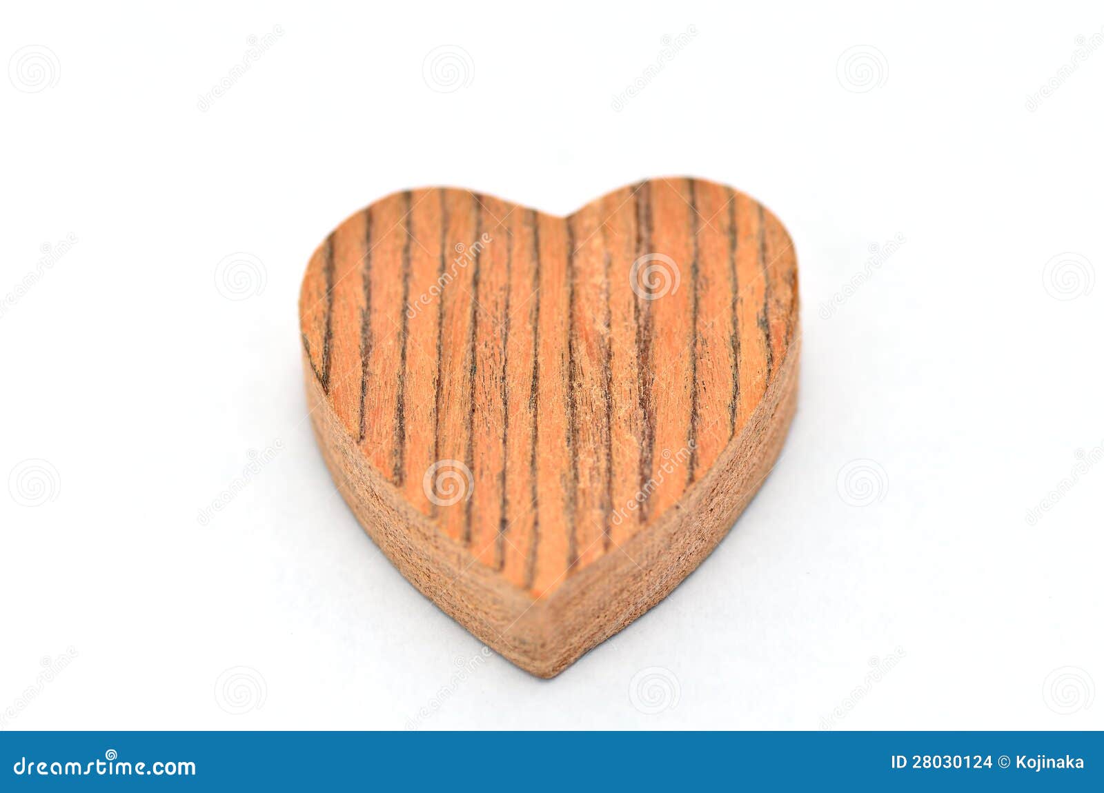 One heart-shaped timber stock photo. Image of wooden - 28030124