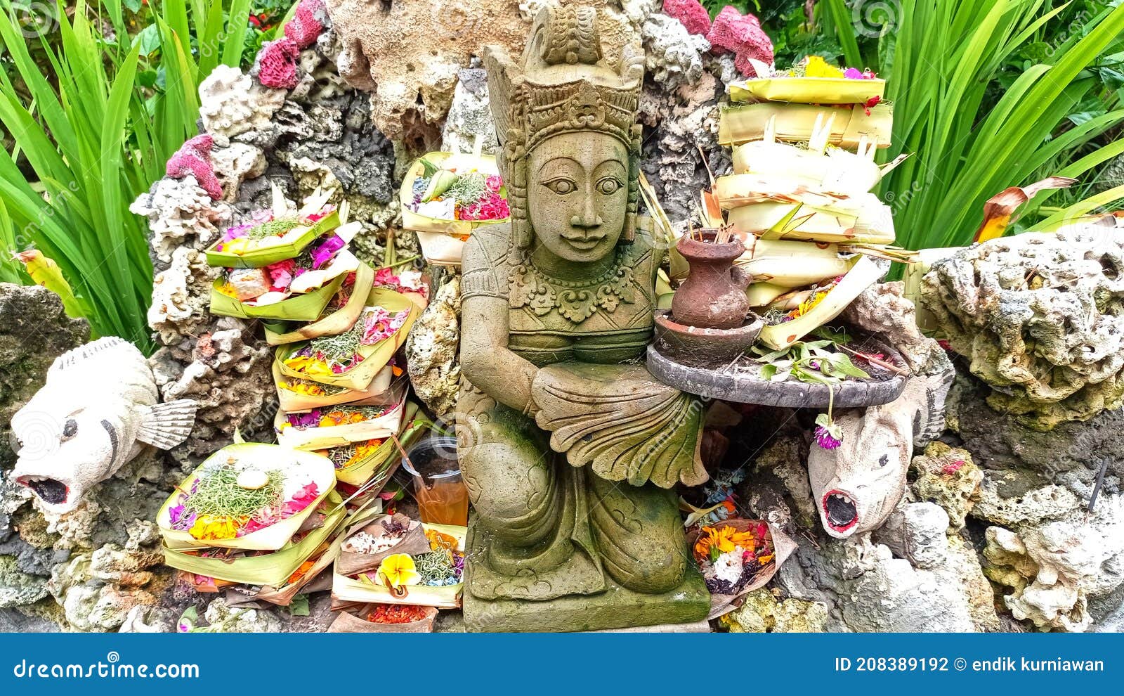 One of the Hindu Prayer Places in Bali, 23th 2021 Stock Photo - Image ...