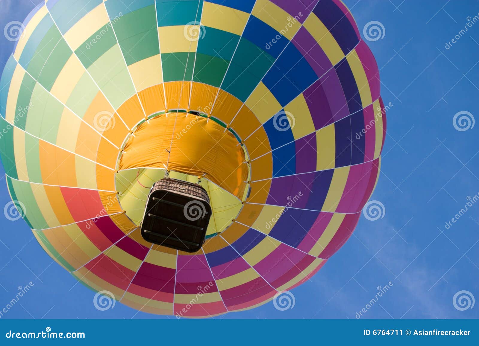 One Hot Air Balloon stock image. Image of recreational - 6764711