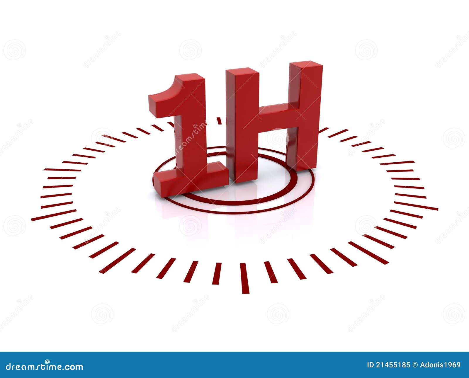 One Hour stock illustration. Illustration of deadline - 21455185