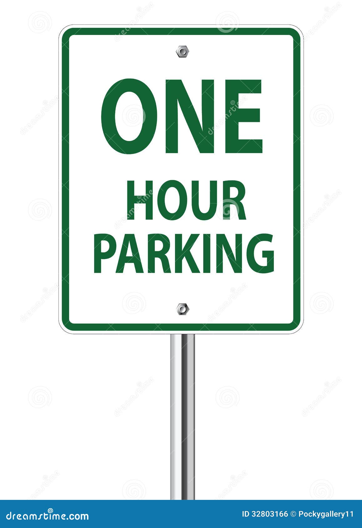 One Hour Parking Traffic Sign Stock Illustrations – 6 One Hour Parking ...