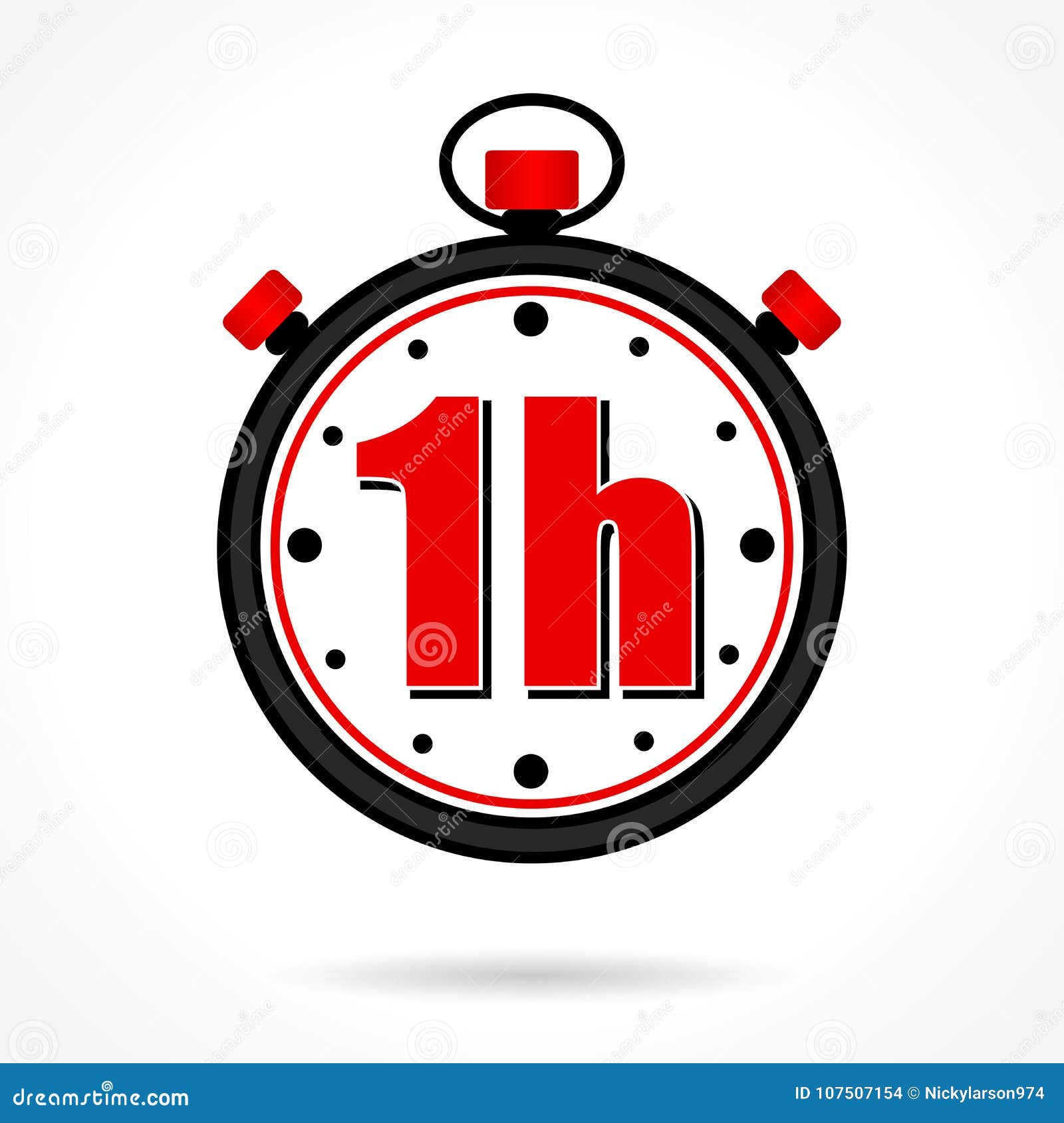 90 Mins Countdown Timer Icon On White Background. Stopwatch Symbol ...