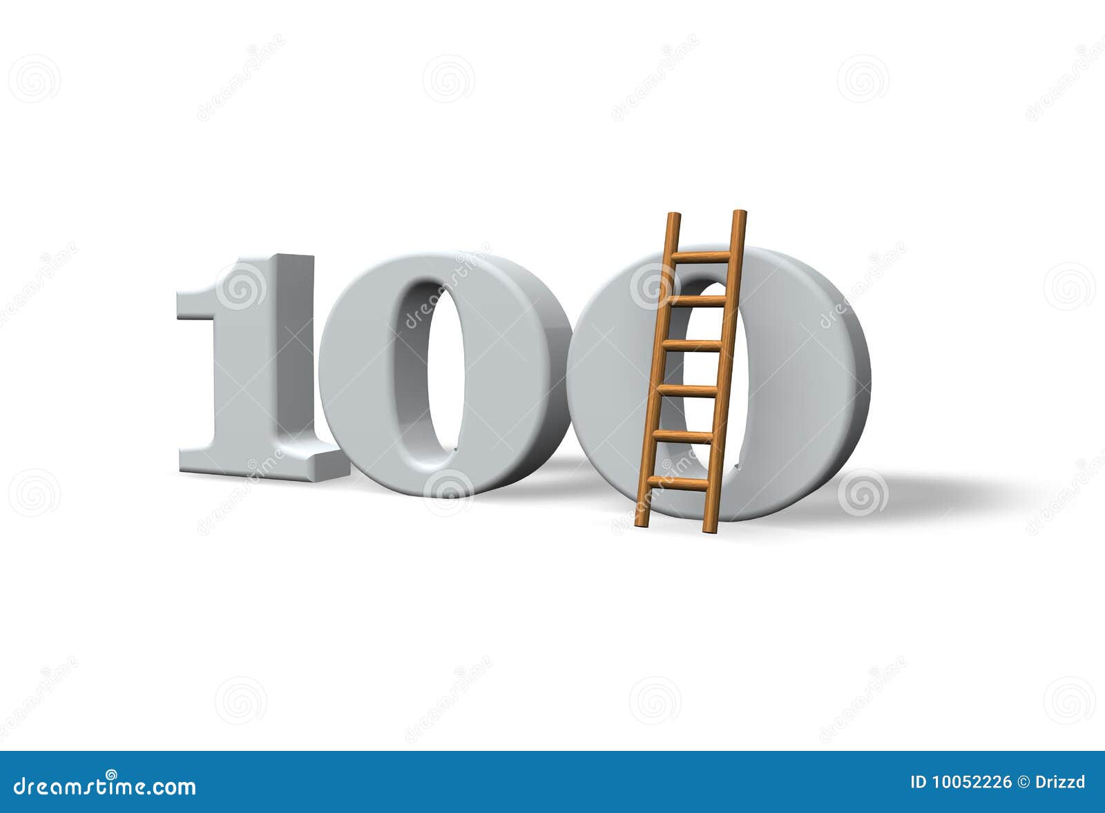 One hundred stock illustration. Illustration of success - 10052226