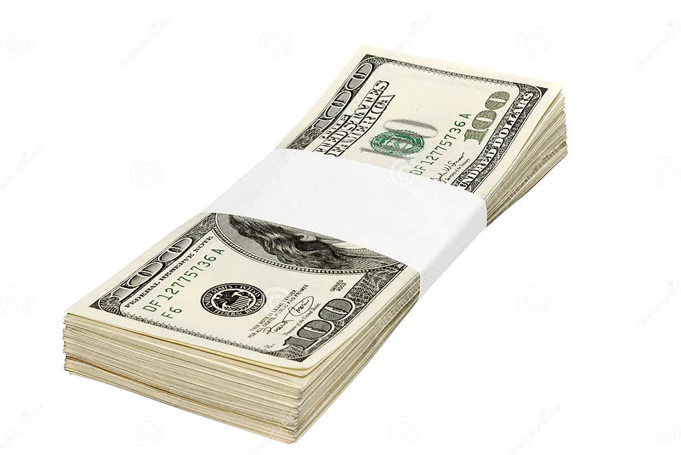 One Hundred Dollar Banknotes Stock Photo - Image of dollar, import: 4602990