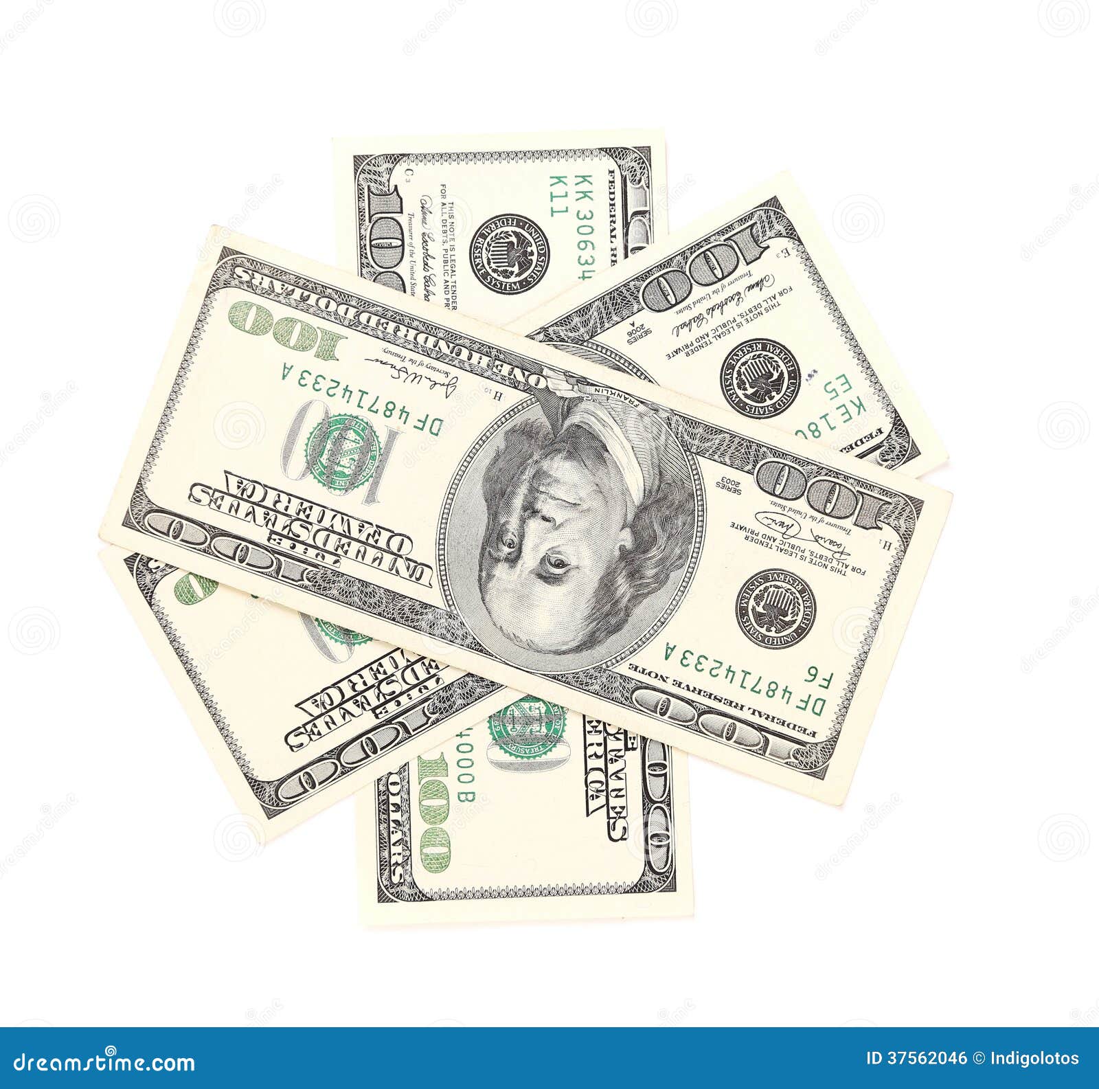 One Hundred Dollar Greenbacks. Stock Photo - Image of group, currency ...