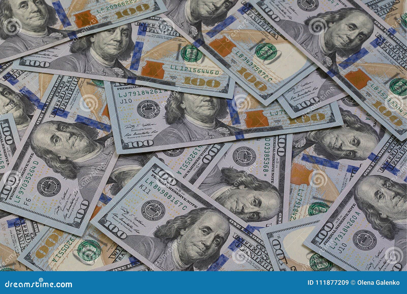 One Hundred Dollars Abstract Background or Texture. Stock Image - Image ...