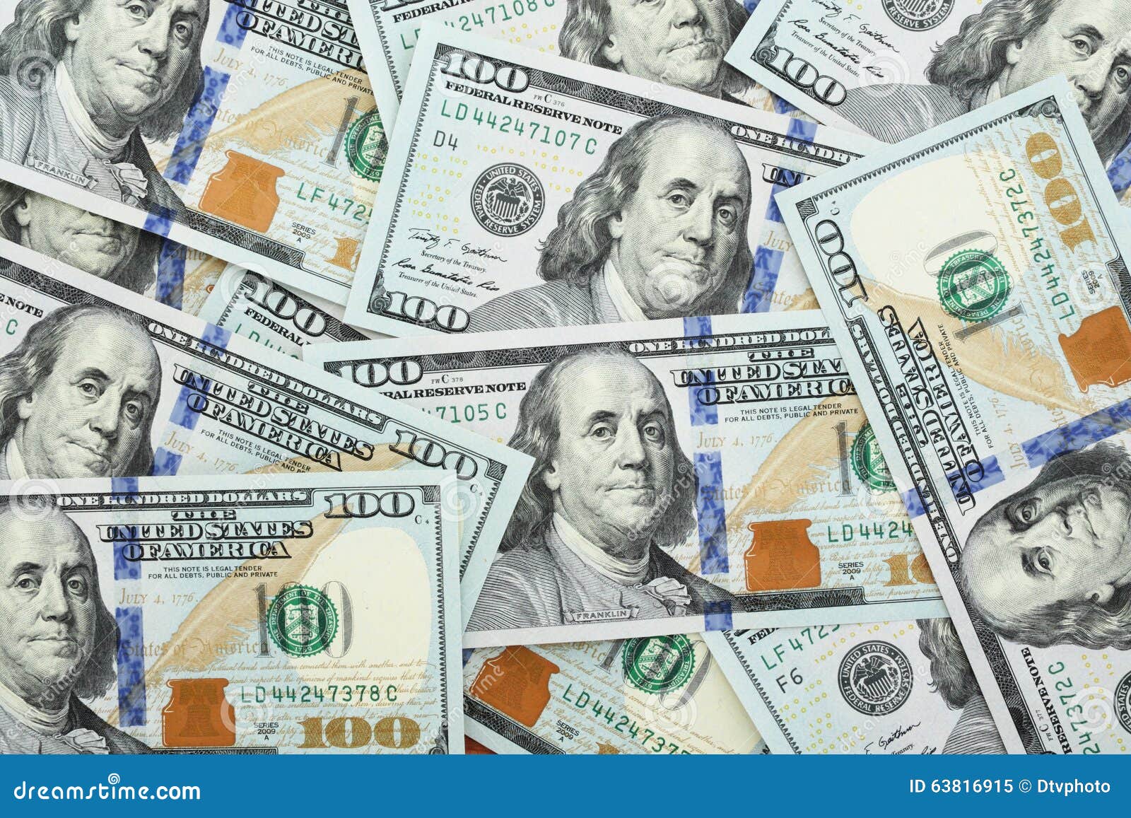 One hundred dollars stock image. Image of greenback, currency - 63816915