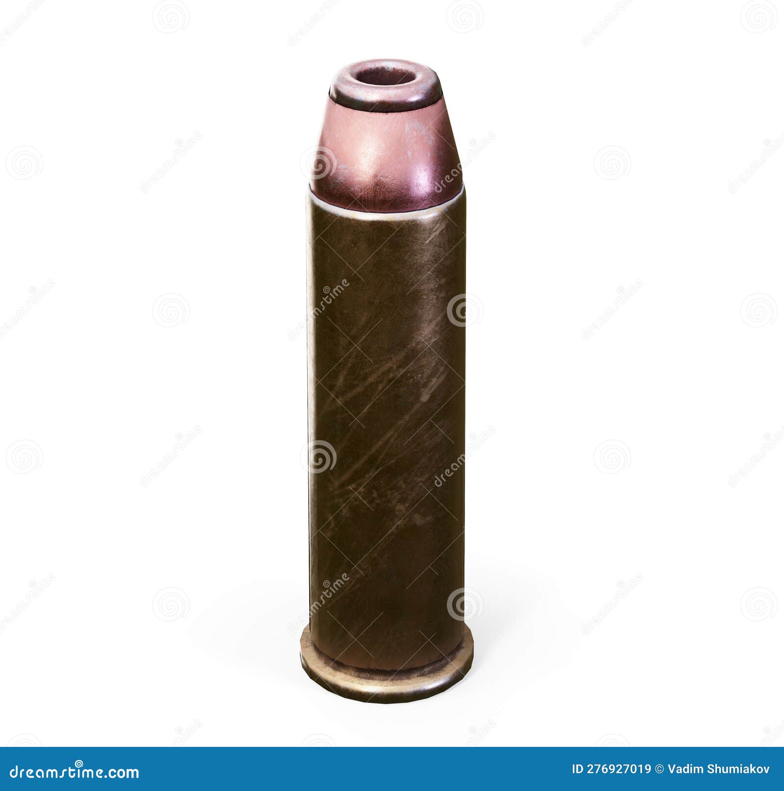 One Hundred High Calibre Bullets 3d Render Stock Illustration ...