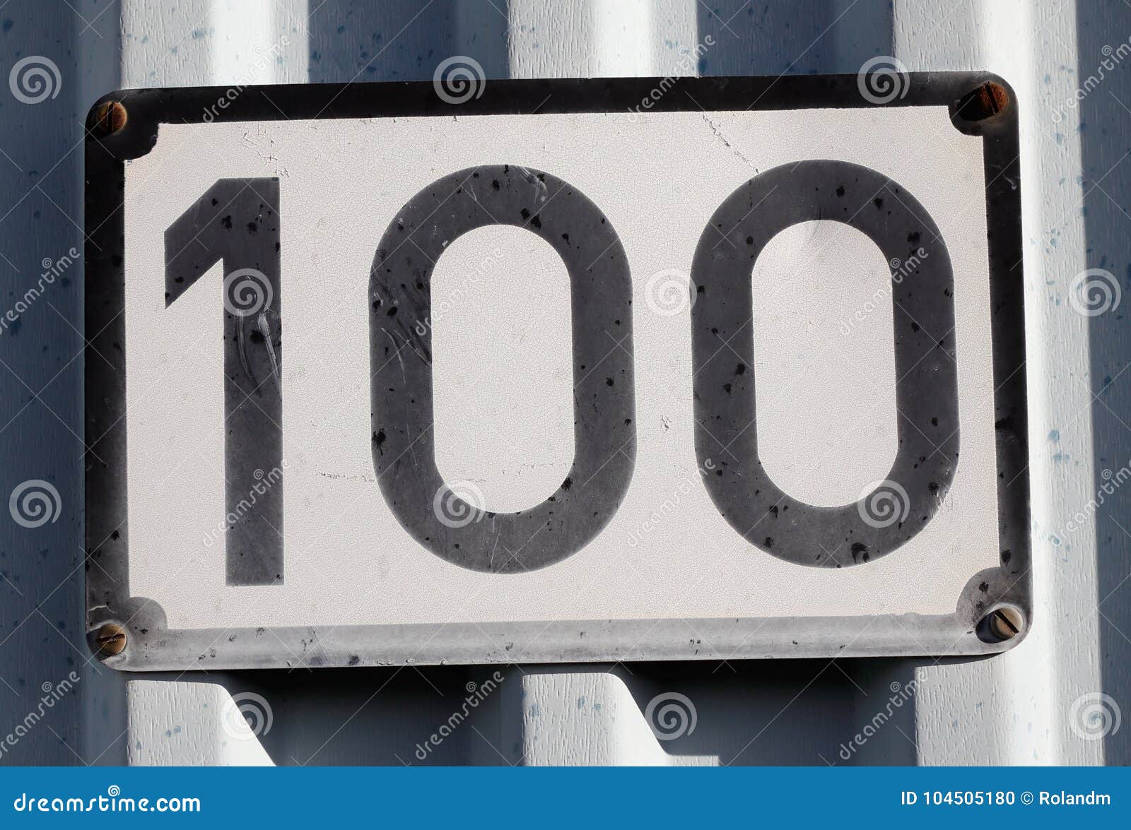 One hundred number plate stock photo. Image of object - 104505180