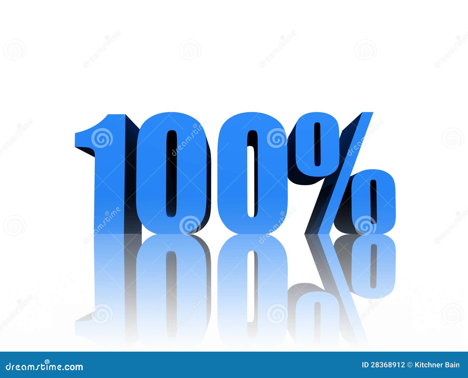 One Hundred Percent stock illustration. Illustration of savings - 28368912