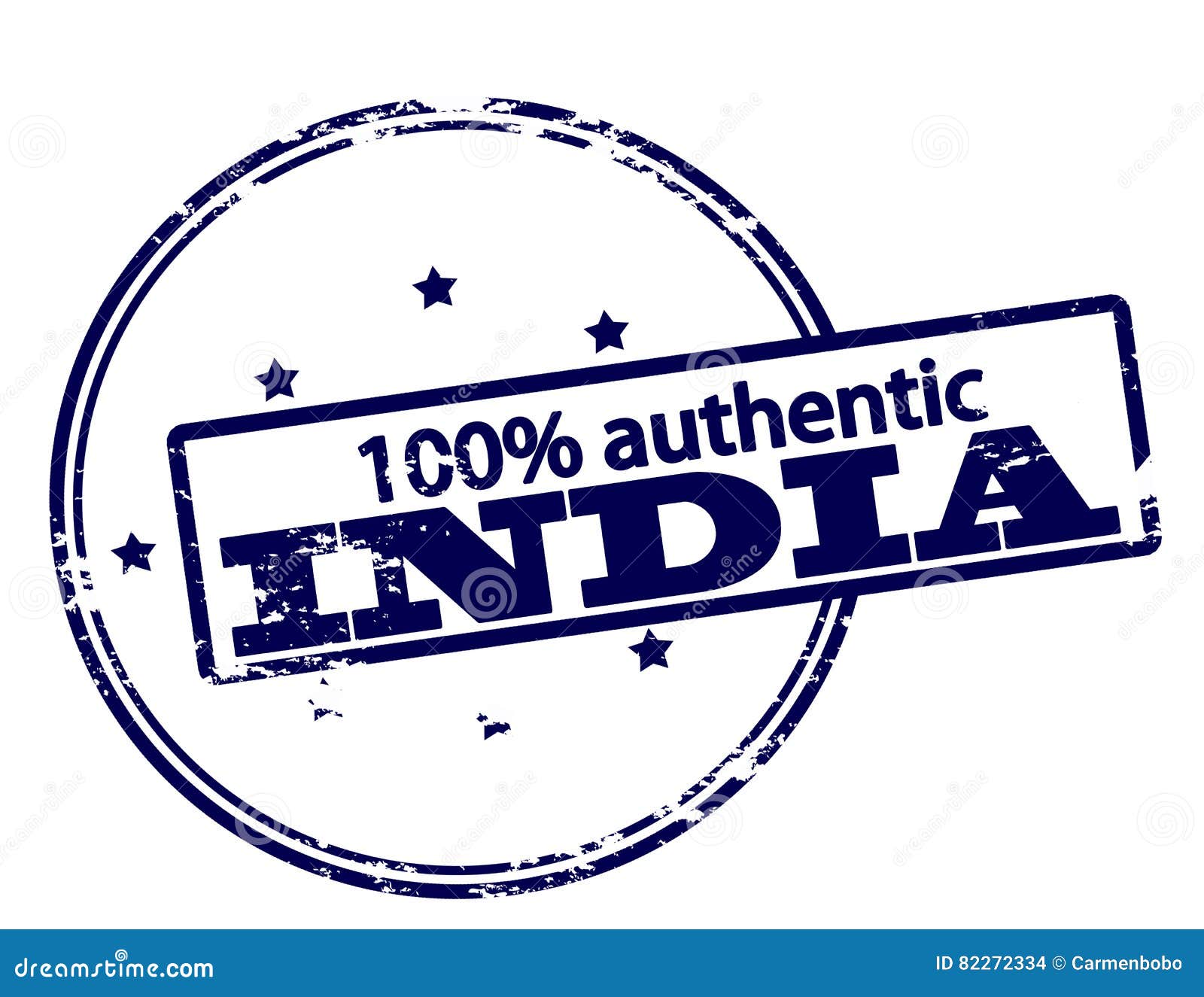 One Hundred Percent Authentic India Stock Vector - Illustration of ...
