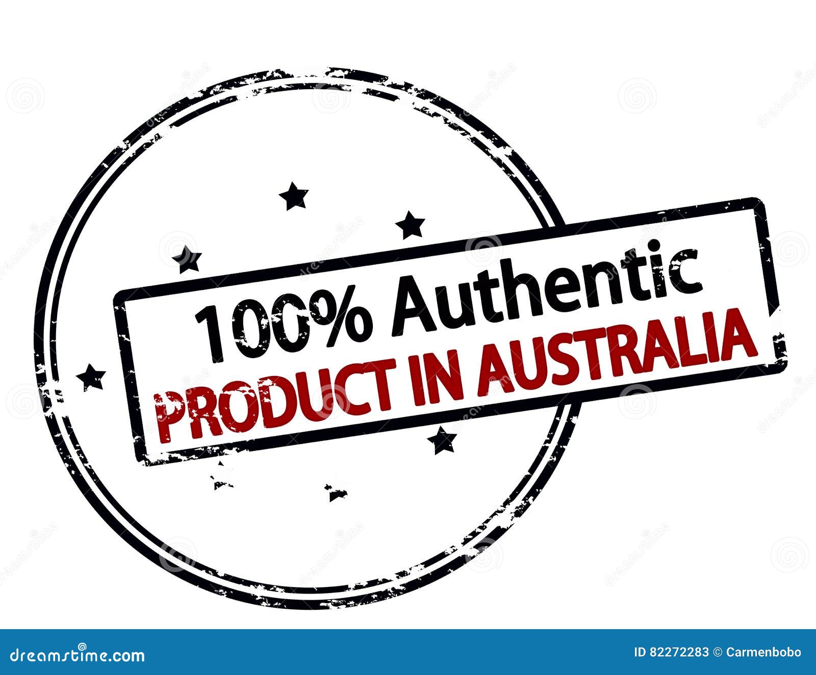 One Hundred Percent Authentic Product in Australia Stock Vector ...