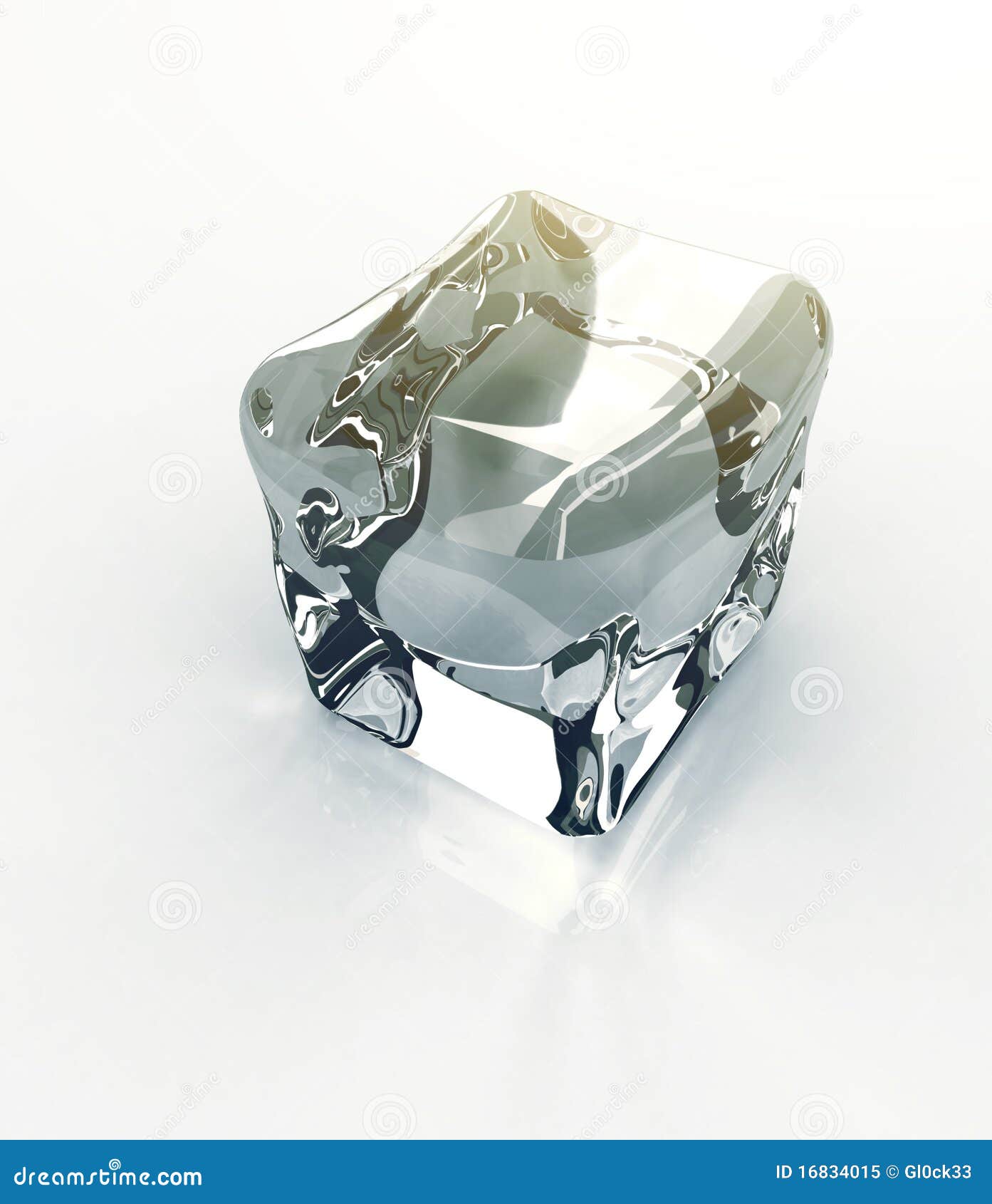 One ice cube stock illustration. Illustration of liquid - 16834015