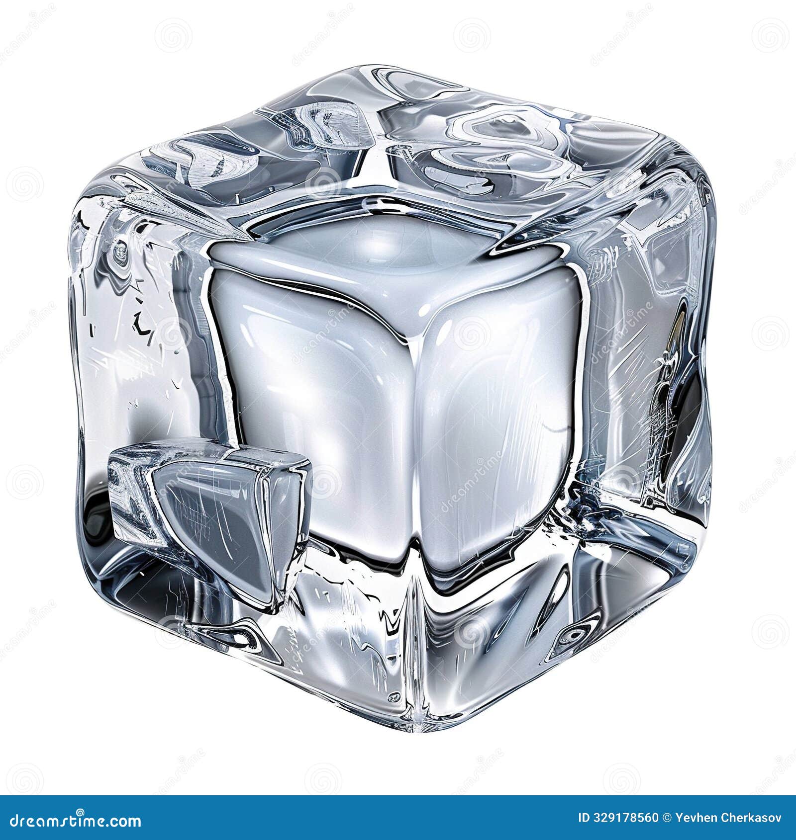 Ice Cube on White Background Stock Photo - Image of white, cubes: 329178560