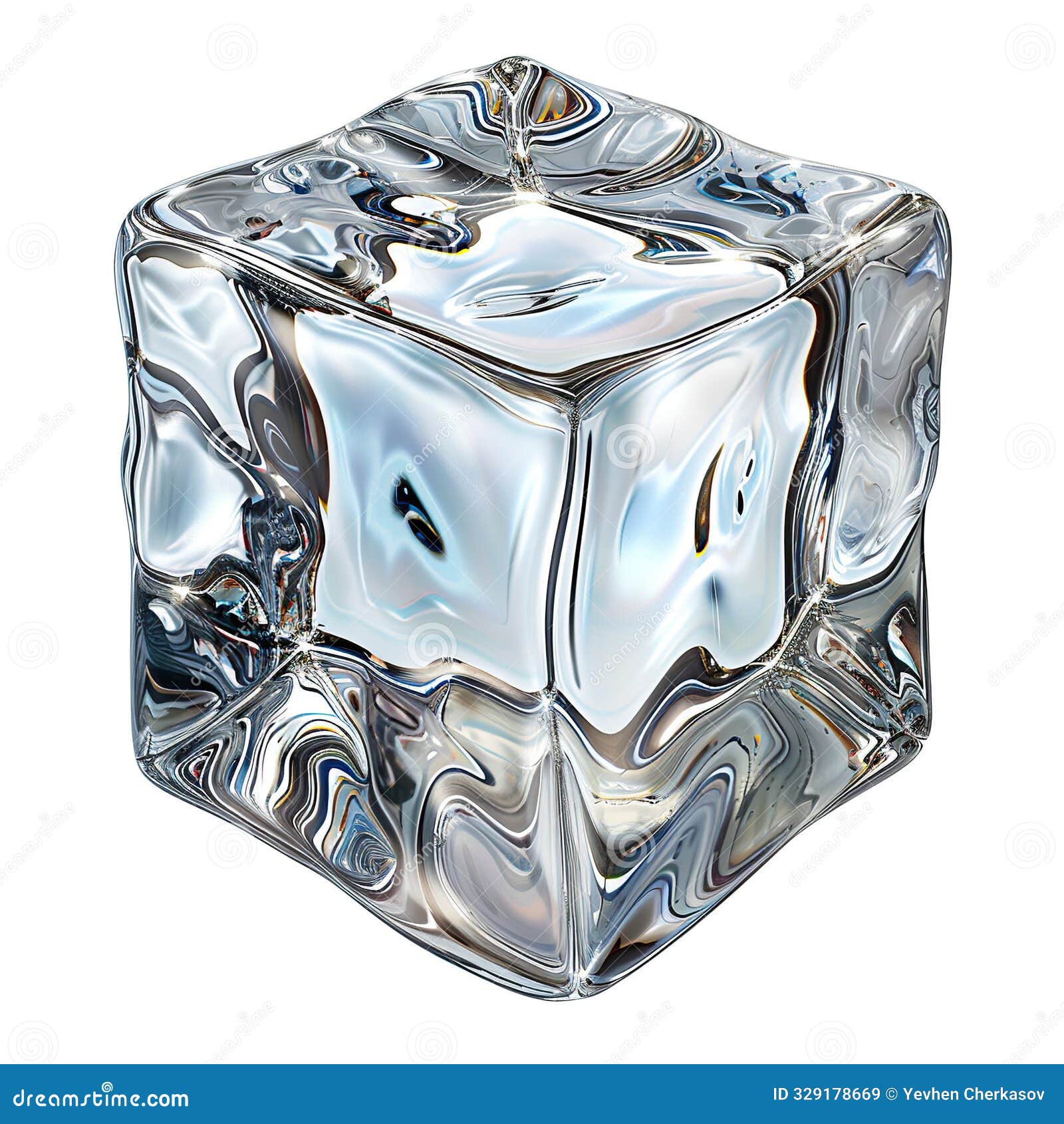 Ice Cube on White Background Stock Image - Image of fresh, refreshment ...